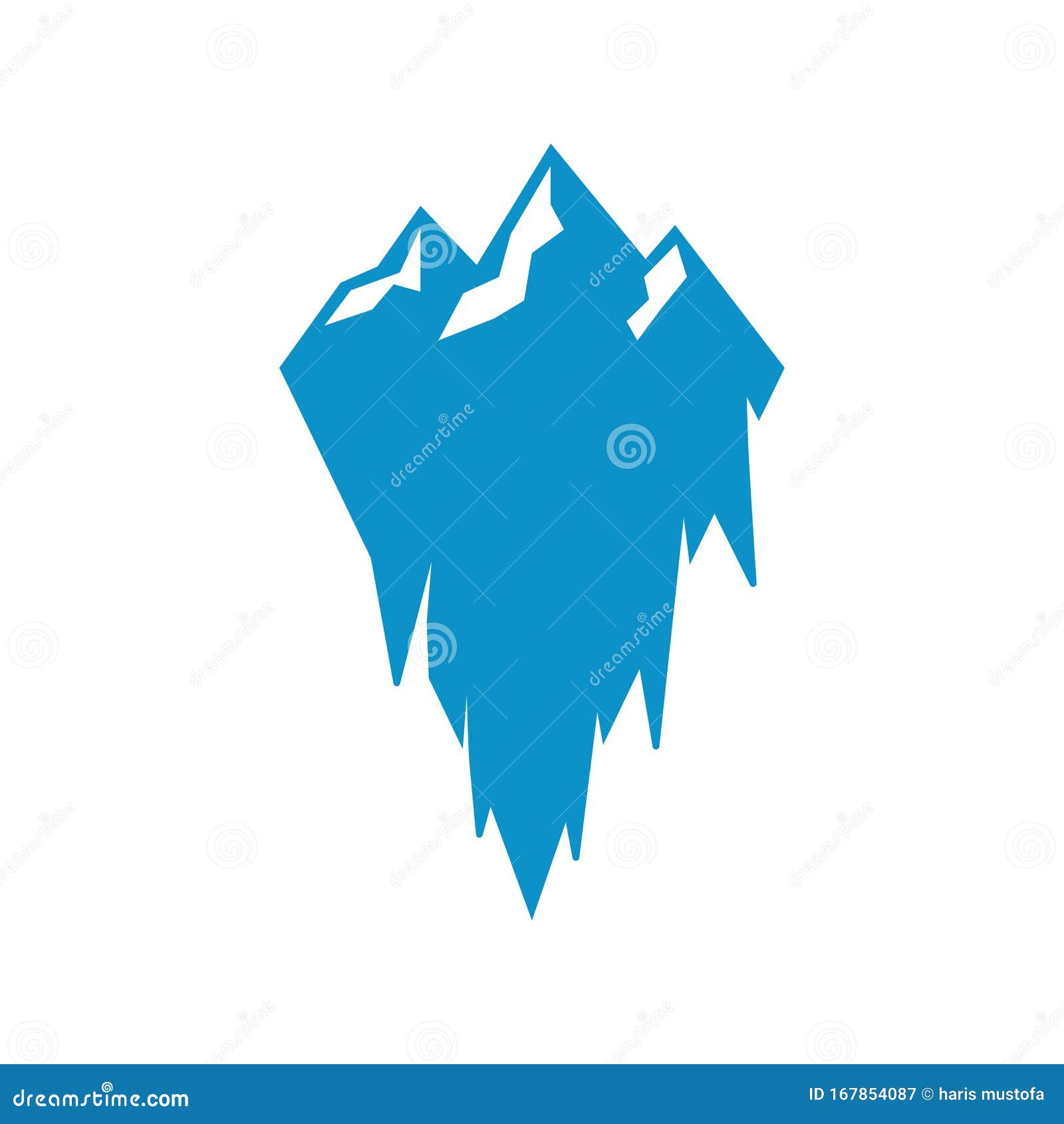 Ice Mountain Icon Design Template Vector Isolated Stock Vector ...