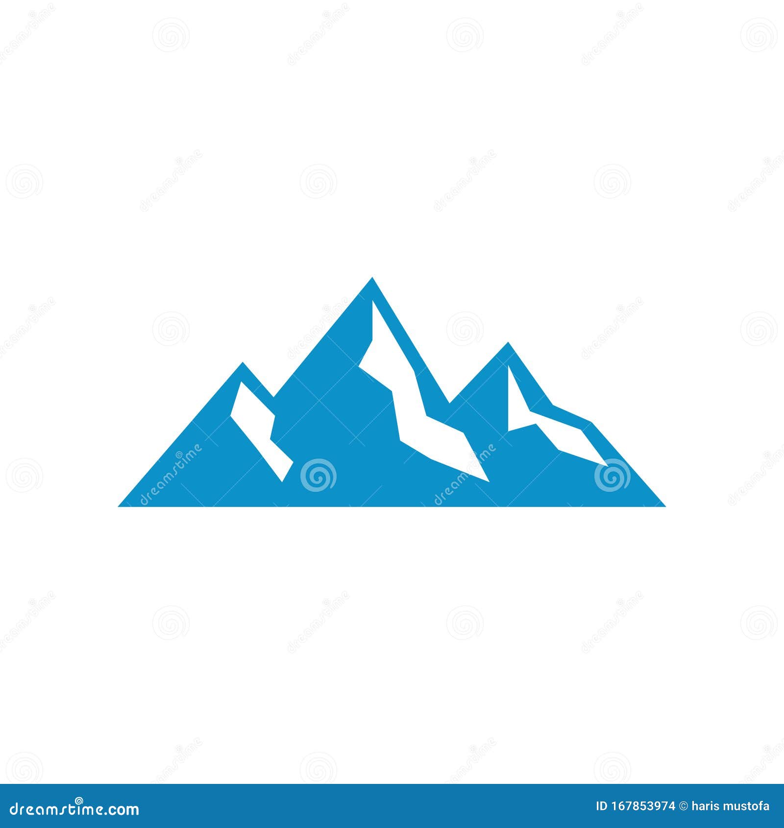 Ice Mountain Icon Design Template Vector Isolated Stock Vector ...