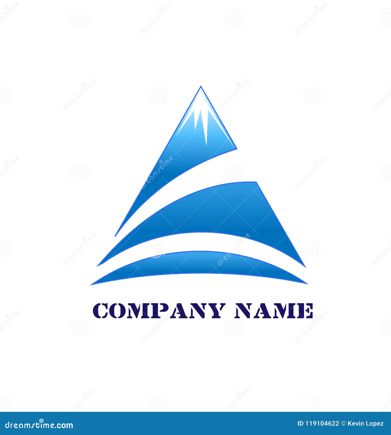 Ice Mountains Pyramid Logo Vector Stock Vector - Illustration of rock ...