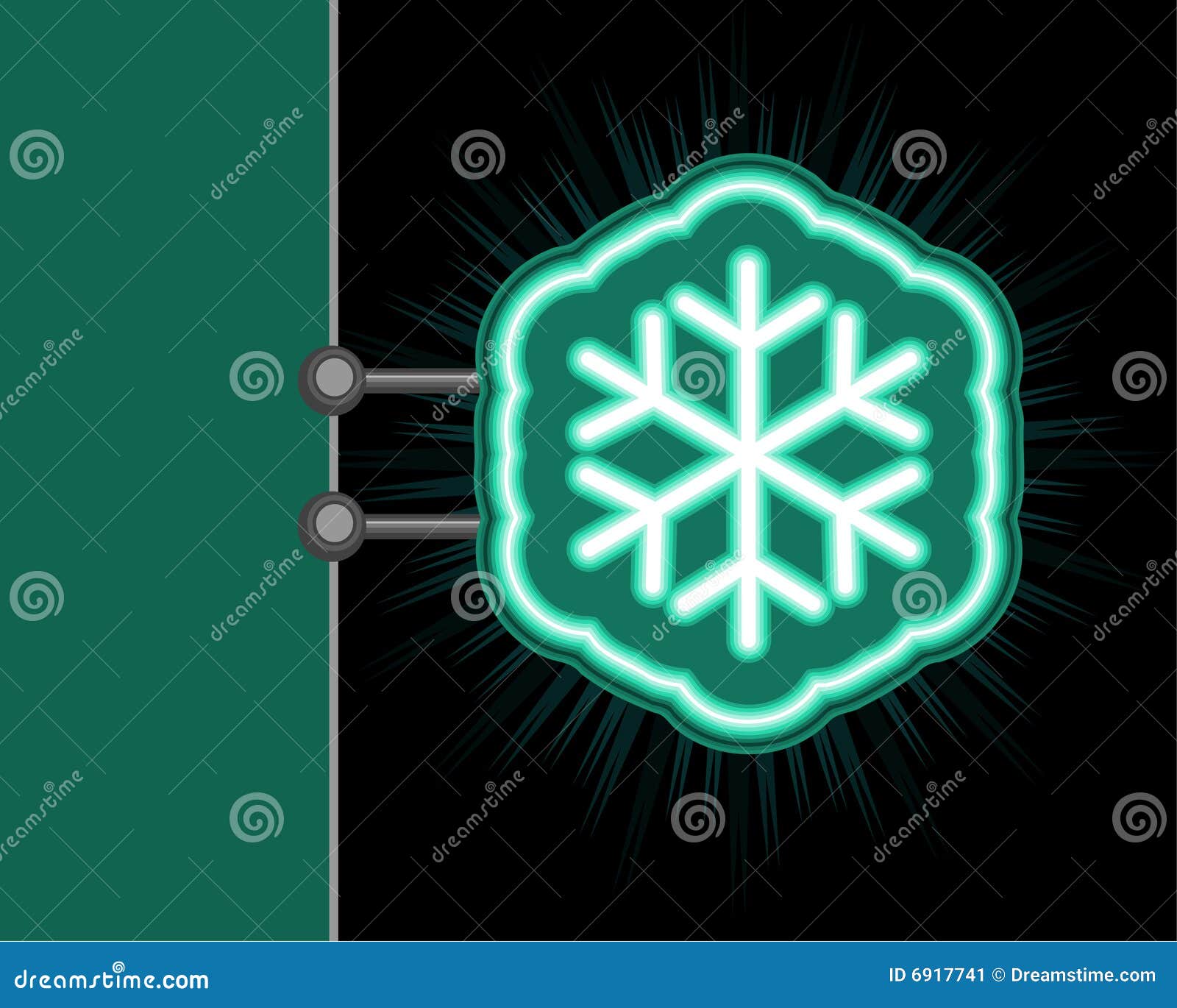 Ice neon sign stock vector. Illustration of fresh, congelation - 6917741