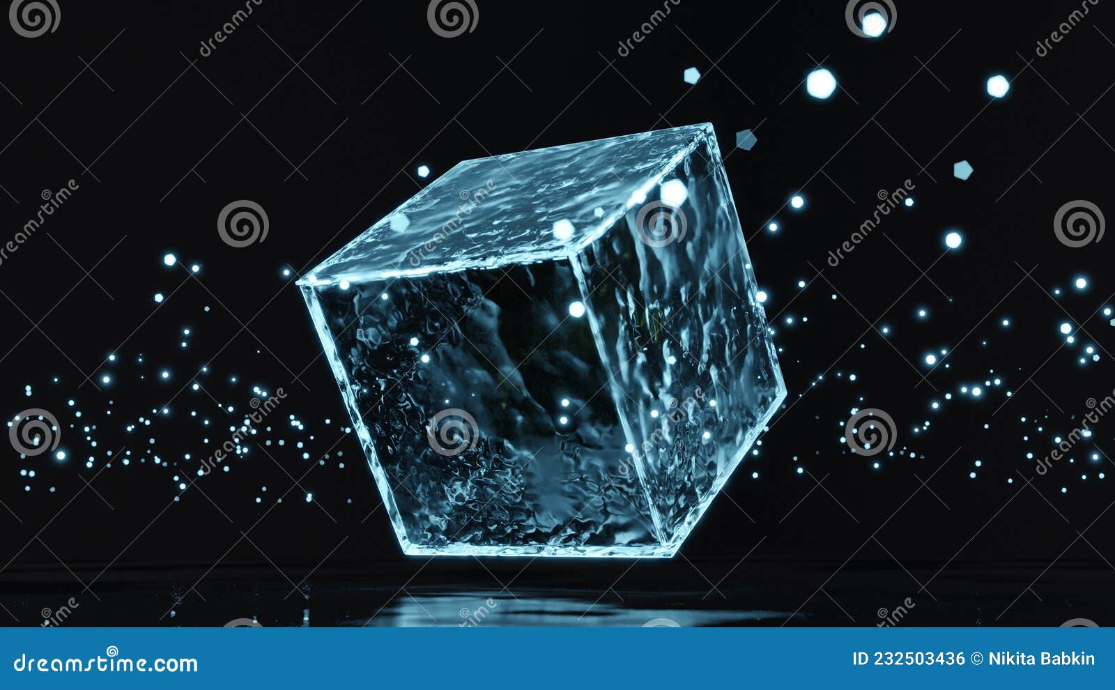 Magic Night Cube with Lights Stock Photo - Image of line, model: 232503436