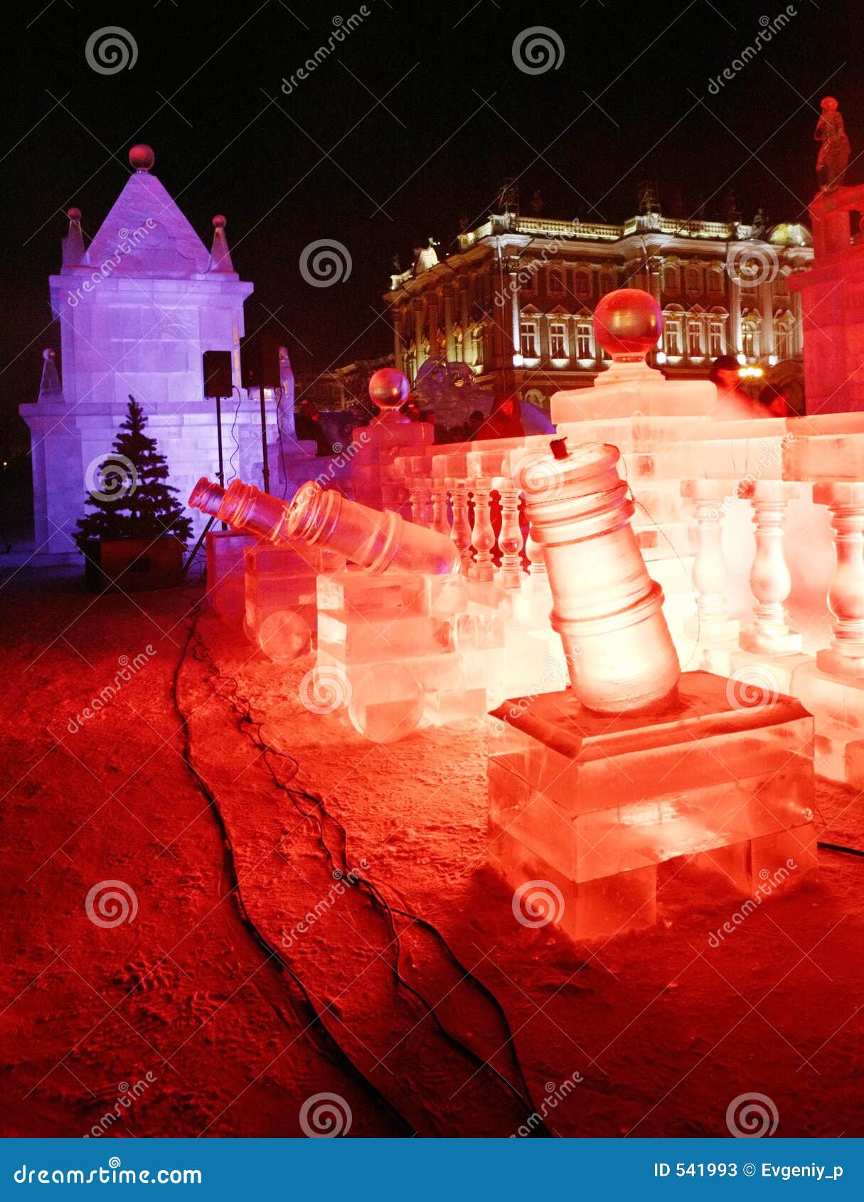 Ice Palace stock image. Image of piter, palace, illumination - 541993