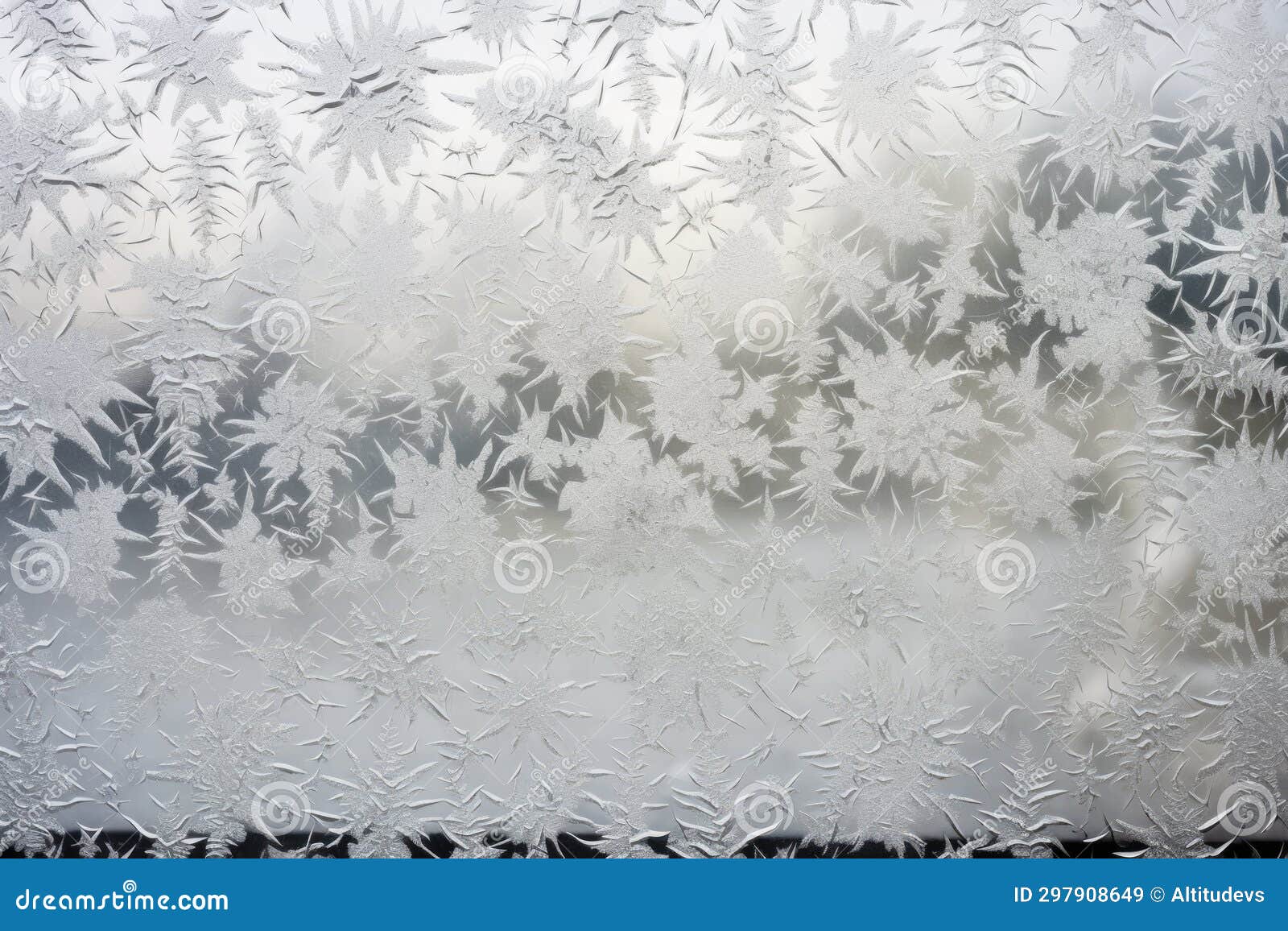 Ice Particles on a Window Pane Stock Image - Image of winter, crystal ...