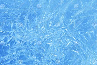 Ice Pattern on a Frozen Puddle Stock Image - Image of bubbles, nature ...