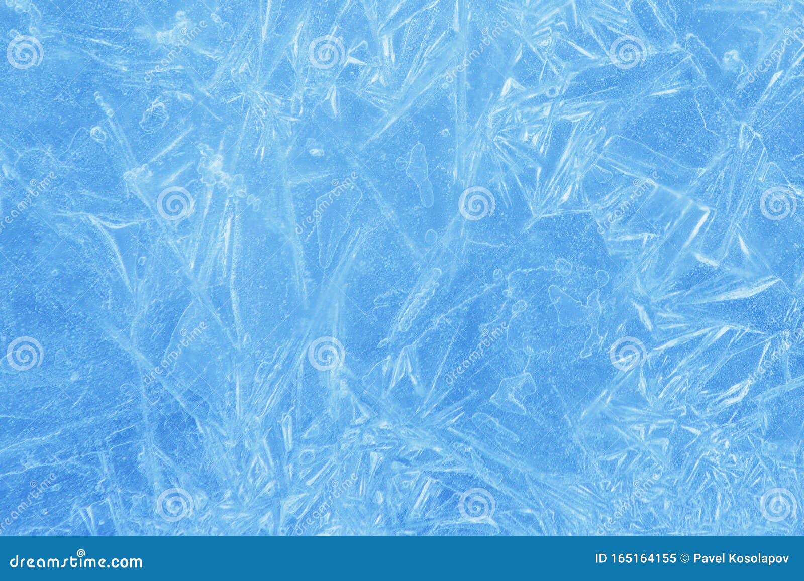 Ice Pattern on a Frozen Puddle Stock Image - Image of bubbles, cool ...