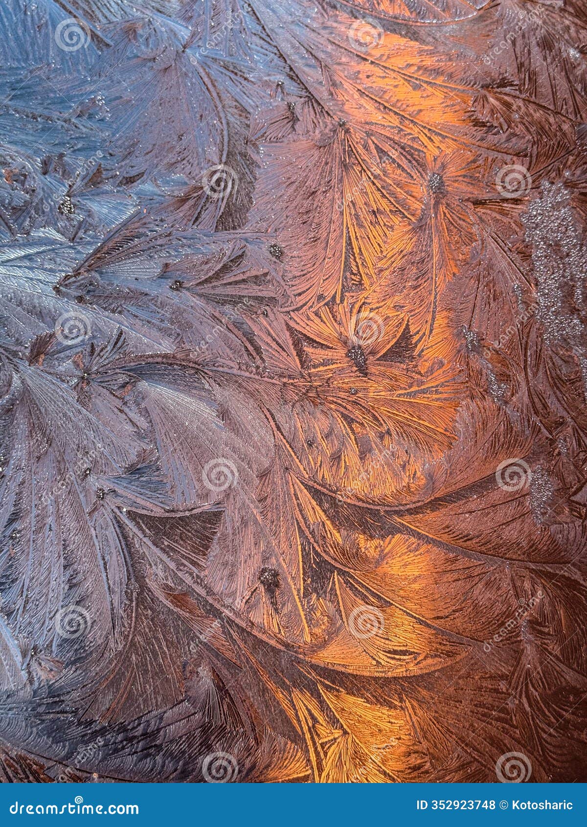 Ice Pattern on Glass - Texture. Ice Texture on Surface - Winter Texture ...