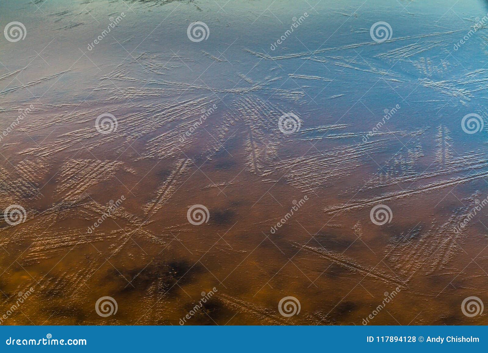 Ice pattern on pond stock photo. Image of abstract, water - 117894128