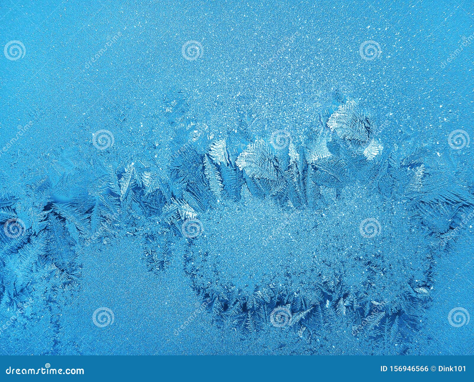 Ice Pattern on Winter Glass Stock Photo - Image of crystallization ...