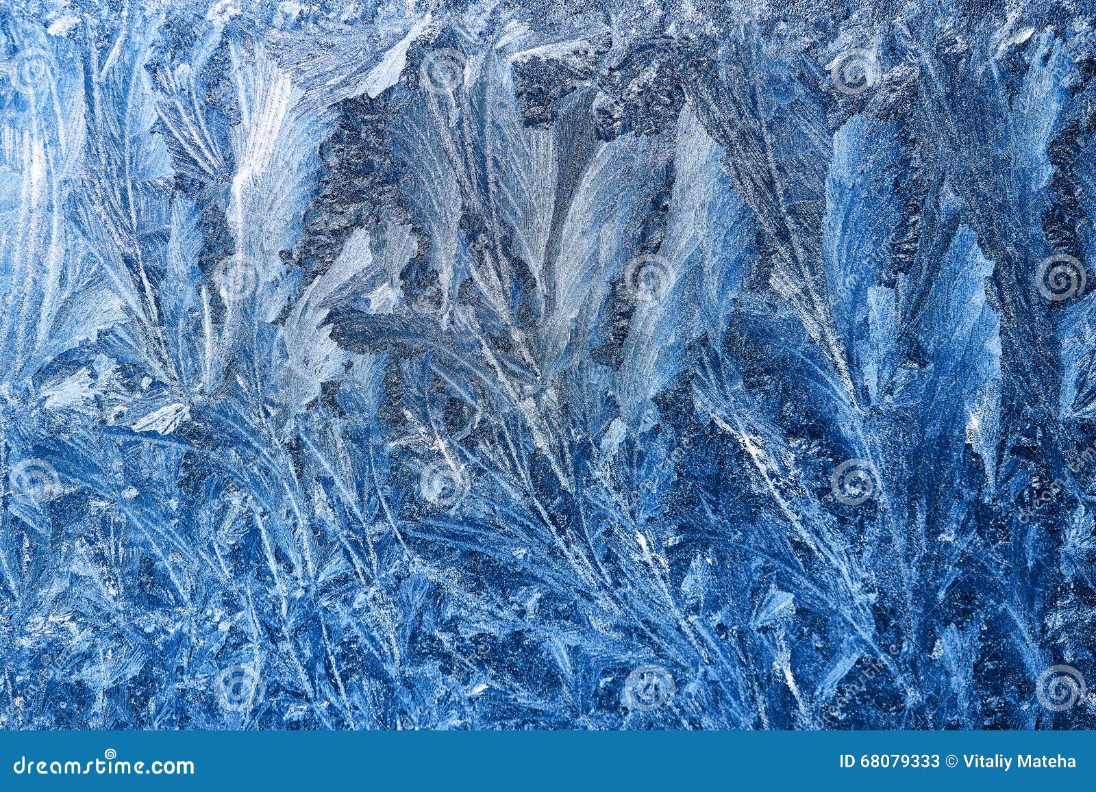 Ice Patterns on Winter Glass Stock Image - Image of frozen, closeup ...