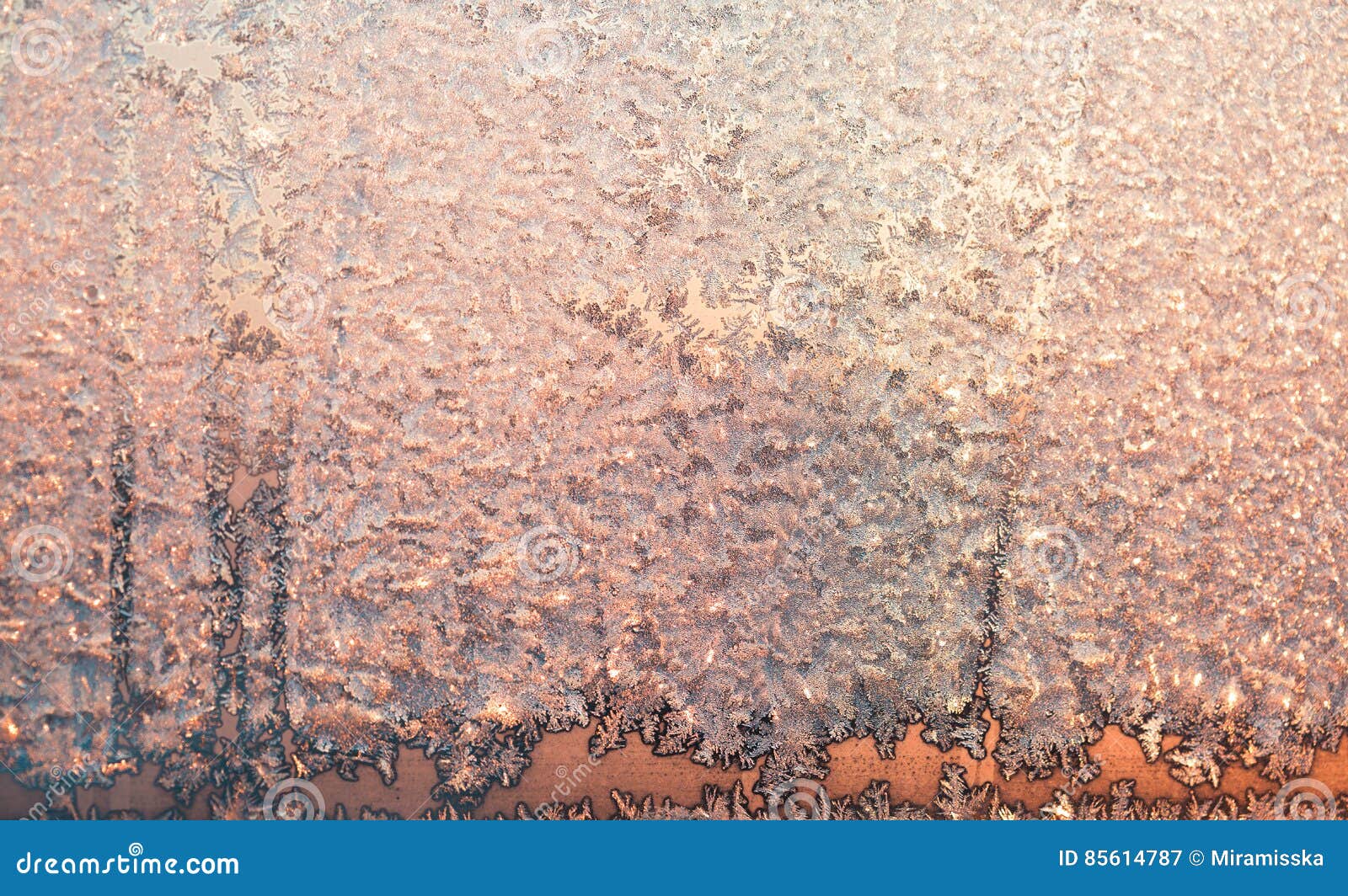 Ice Patterns on Winter Glass. Frost Background Stock Image - Image of ...