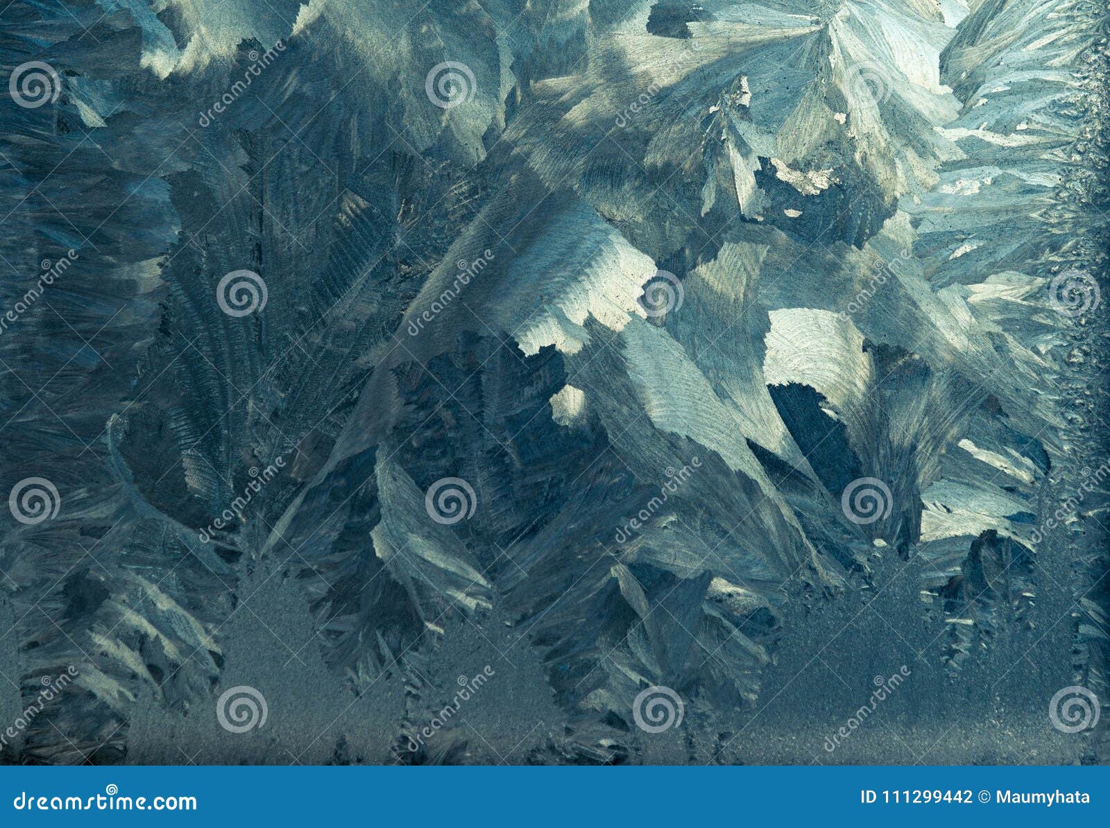 Ice patterns on winter stock photo. Image of closeup - 111299442