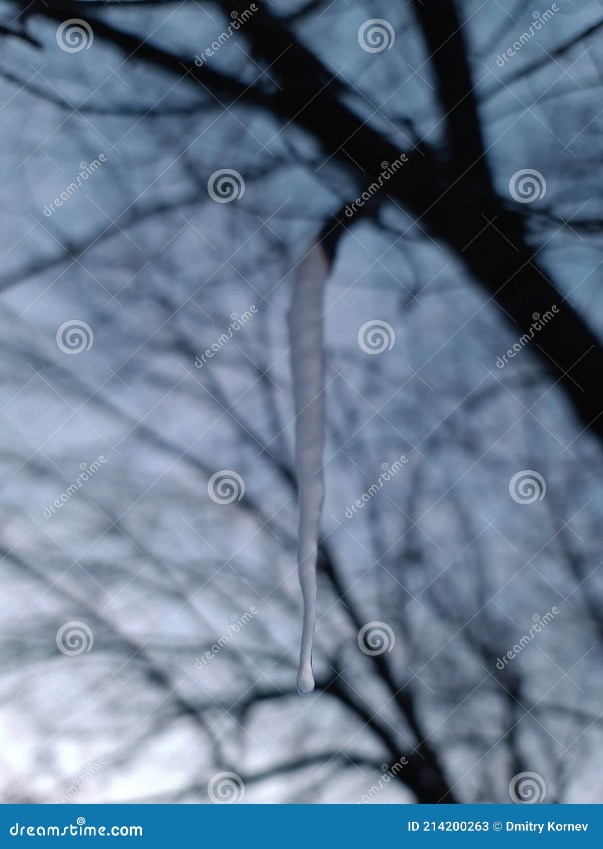 An Ice Peak Actually Shaped As an Ice Drop Stock Image - Image of ...