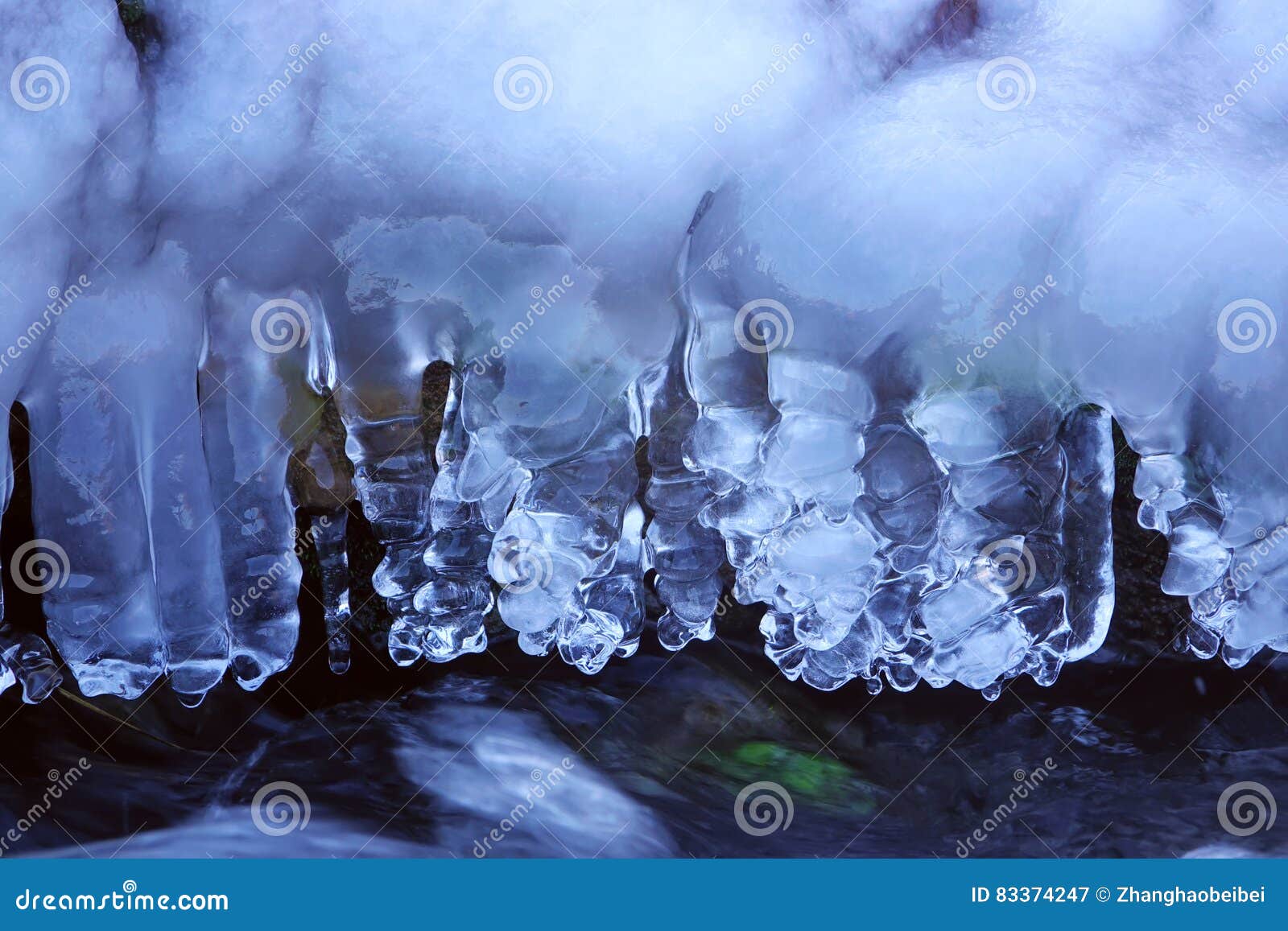 Ice pillar stock image. Image of frore, flowing, crystal - 83374247