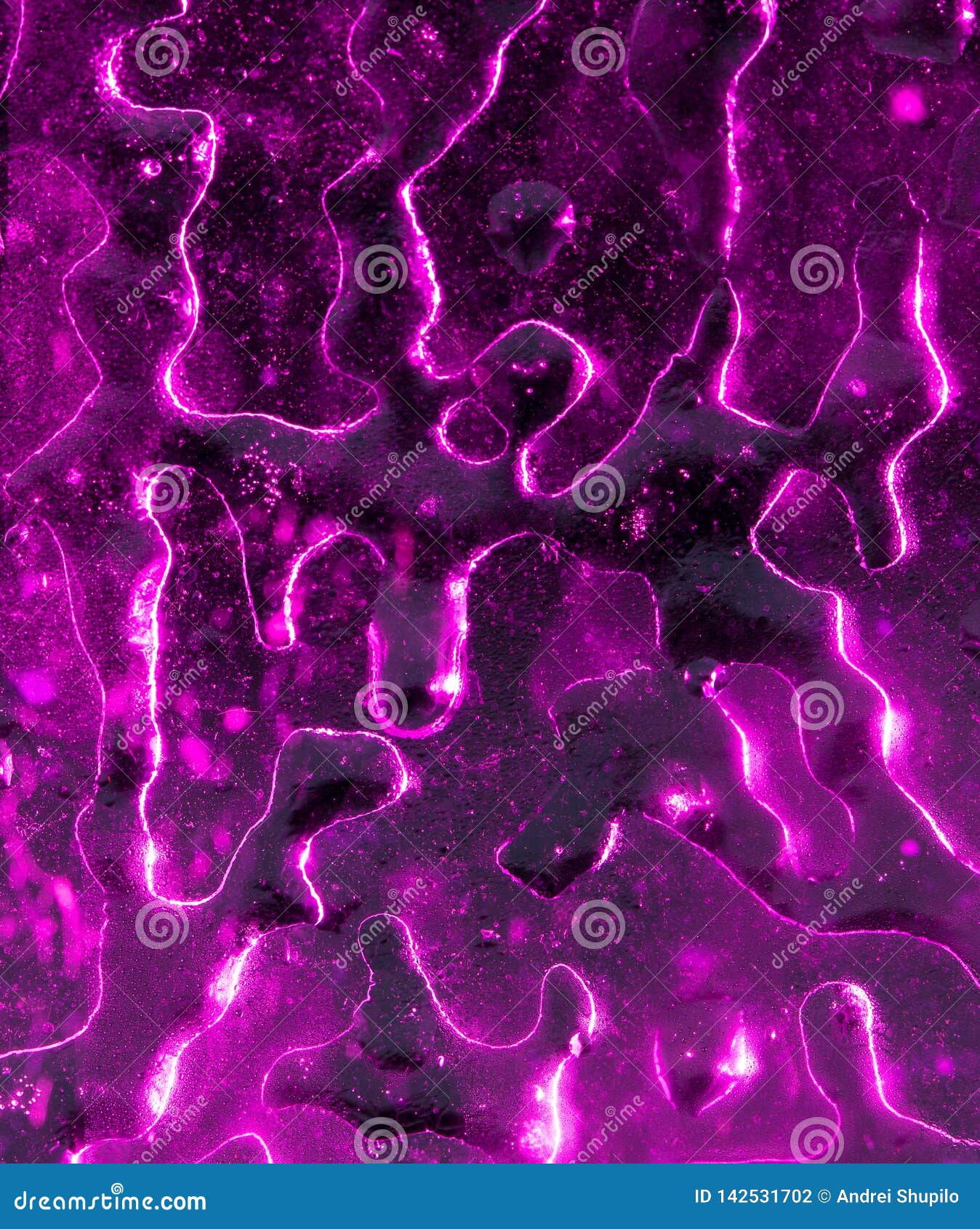 Ice on Pink Glass As Abstract Background Stock Photo - Image of melting ...