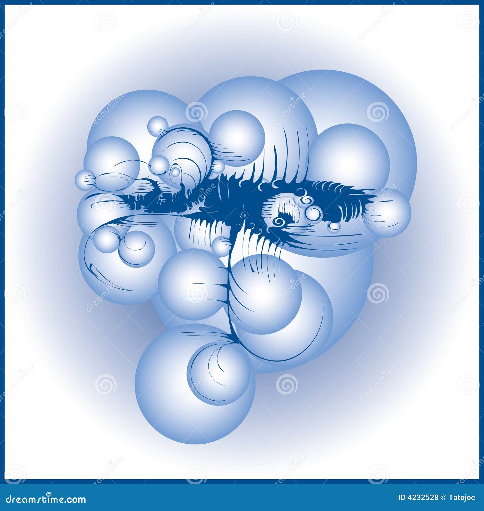Ice planet stock vector. Illustration of abstract, space - 4232528