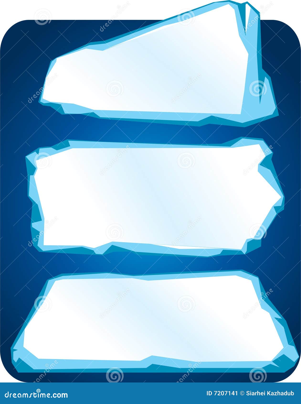 Ice plates stock vector. Illustration of winter, icon - 7207141