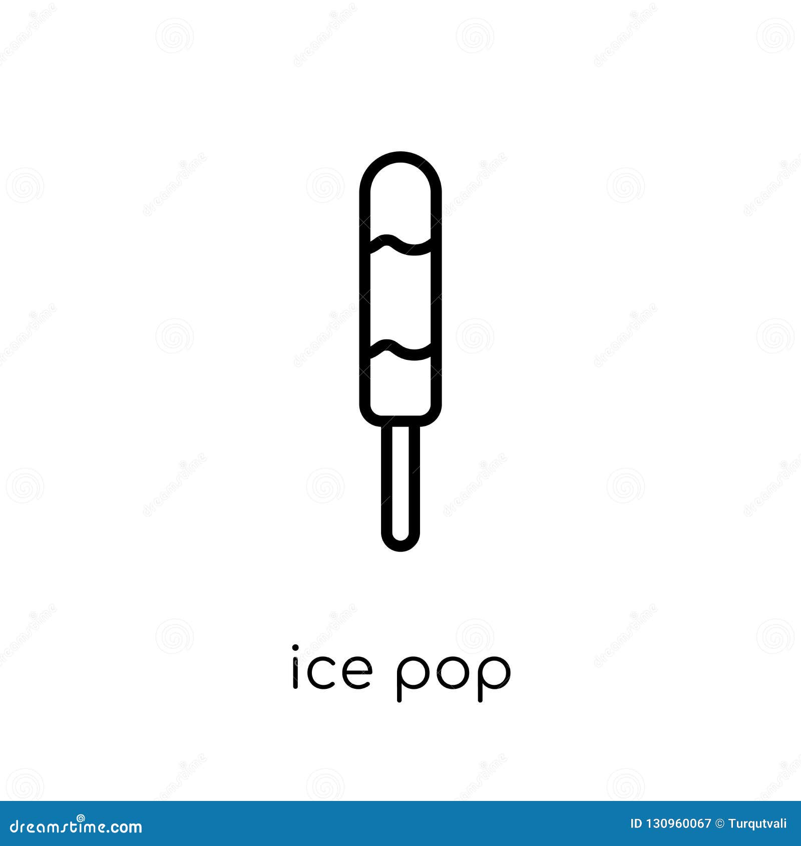 Ice Pop Icon from Collection. Stock Vector - Illustration of bakery ...