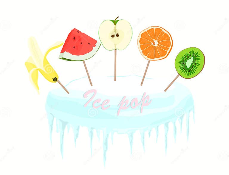 Ice pop vector image stock vector. Illustration of freshness - 71747099