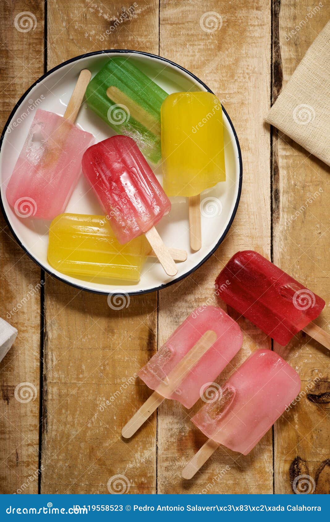 Ice popsicles view stock image. Image of dessert, popsicles - 119558523