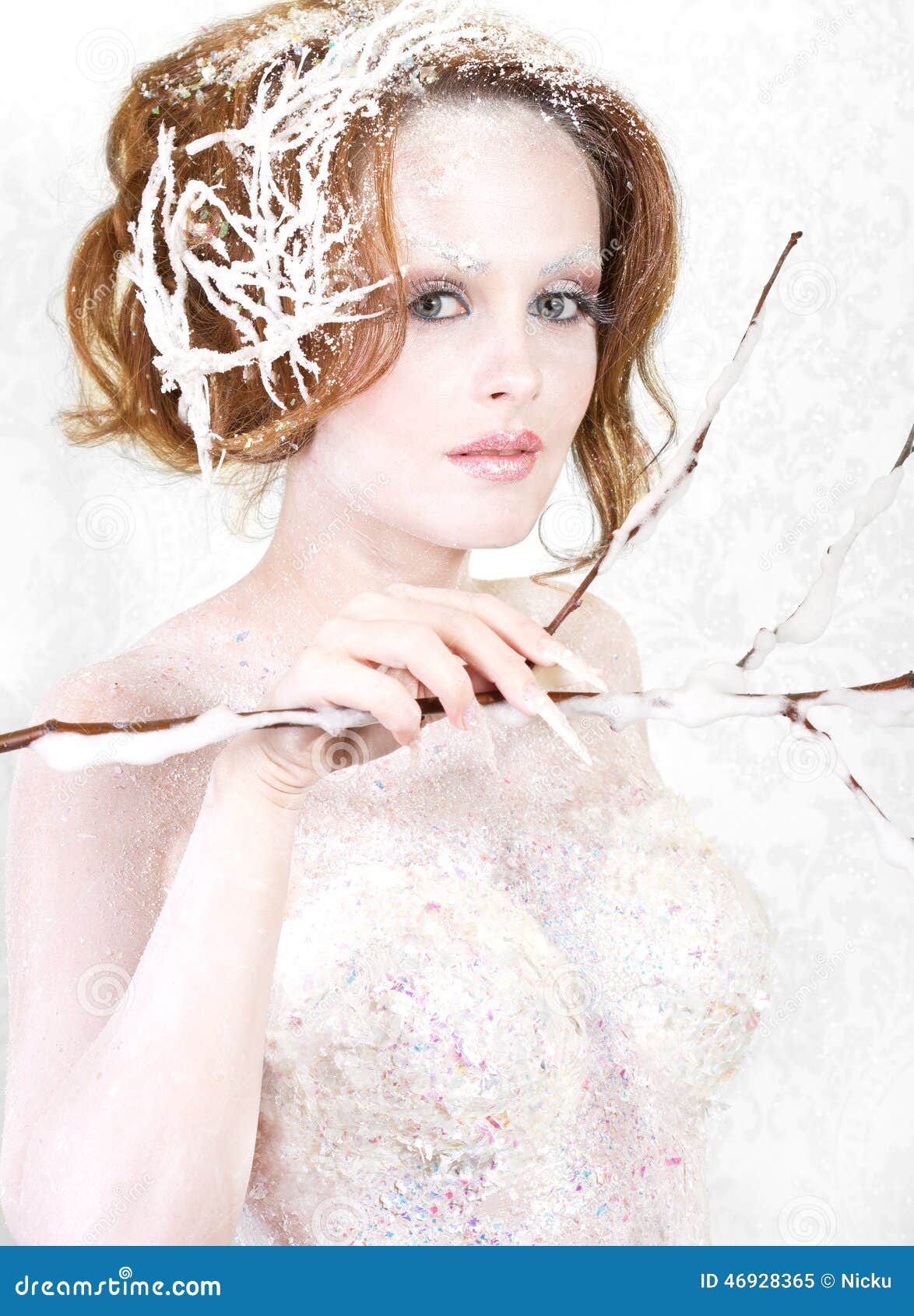 The ice princess stock image. Image of fantasy, sensuality - 46928365