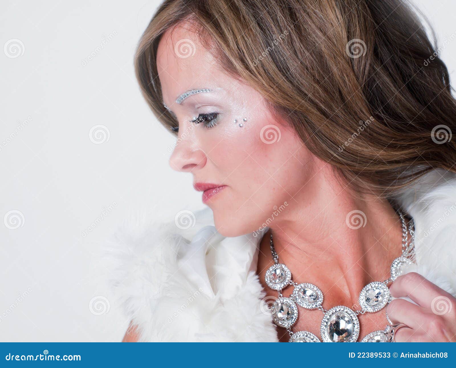 Ice Queen stock image. Image of white, portrait, blue - 22389533
