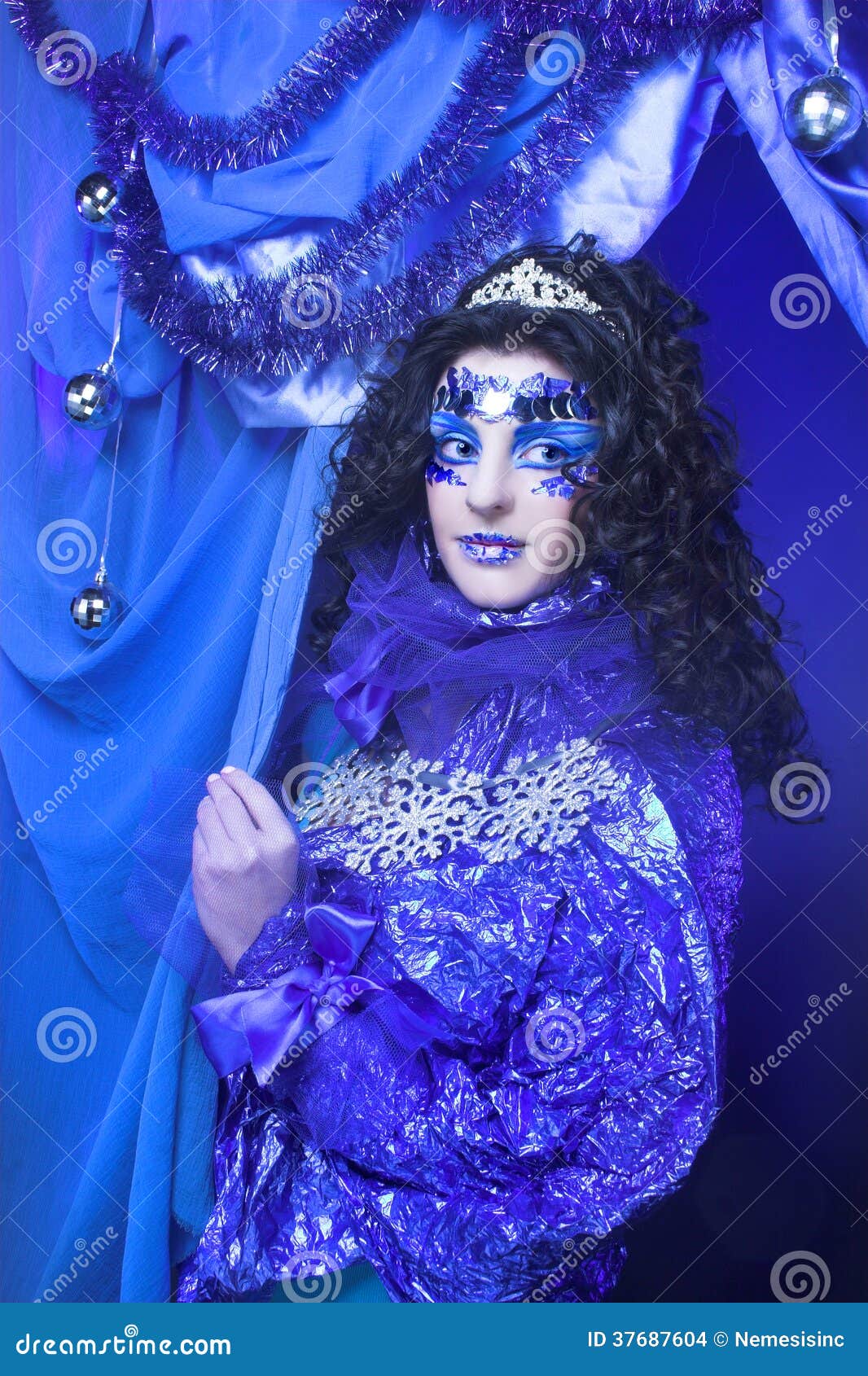 Ice queen. stock photo. Image of frozen, hair, caucasian - 37687604