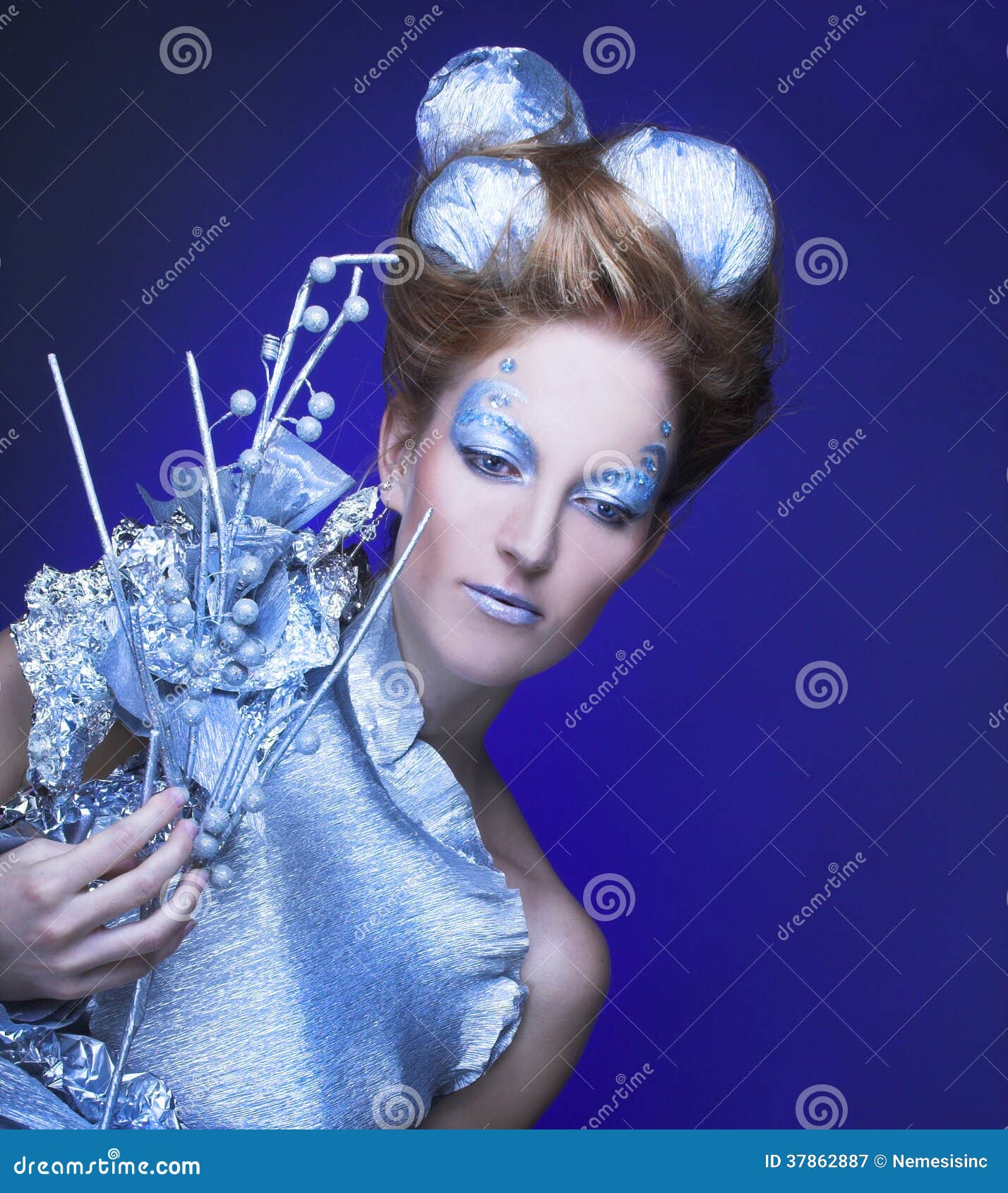 Ice-queen. stock image. Image of girl, beautiful, person - 37862887