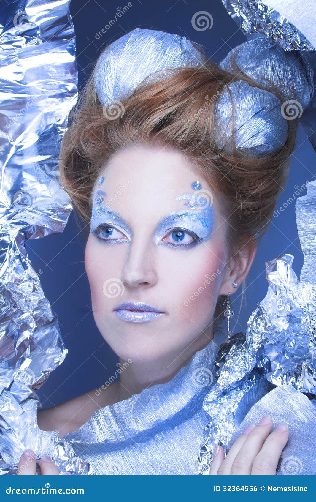 Ice-queen. stock photo. Image of look, design, fantasy - 32364556
