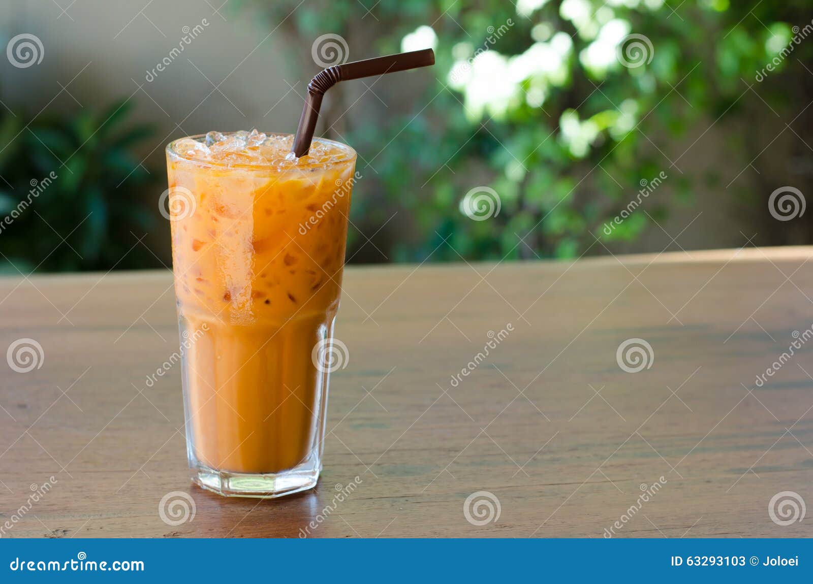 Ice red tea stock image. Image of cream, coffee, summer - 63293103