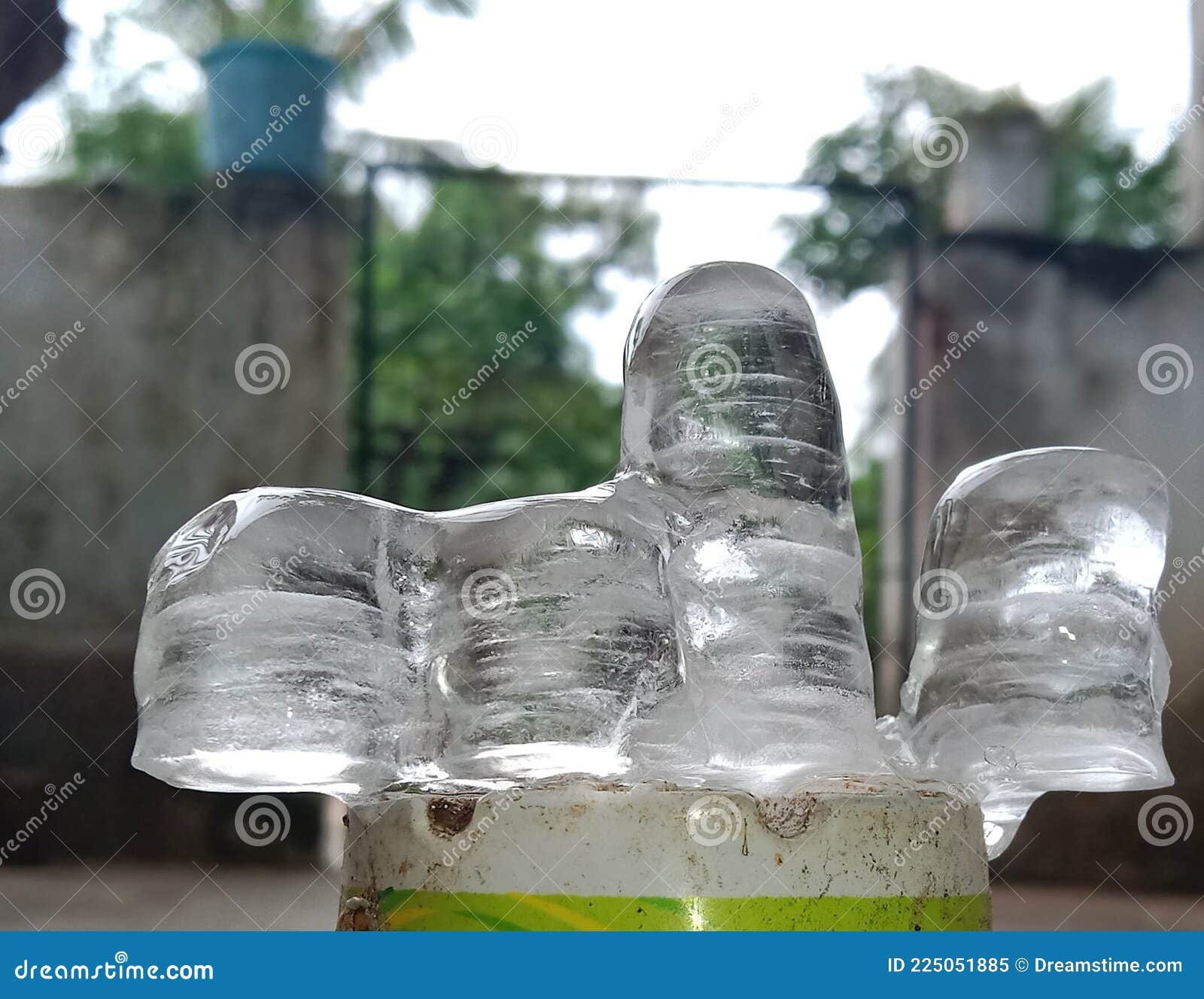 Ice reflect art stock image. Image of monument, winter - 225051885