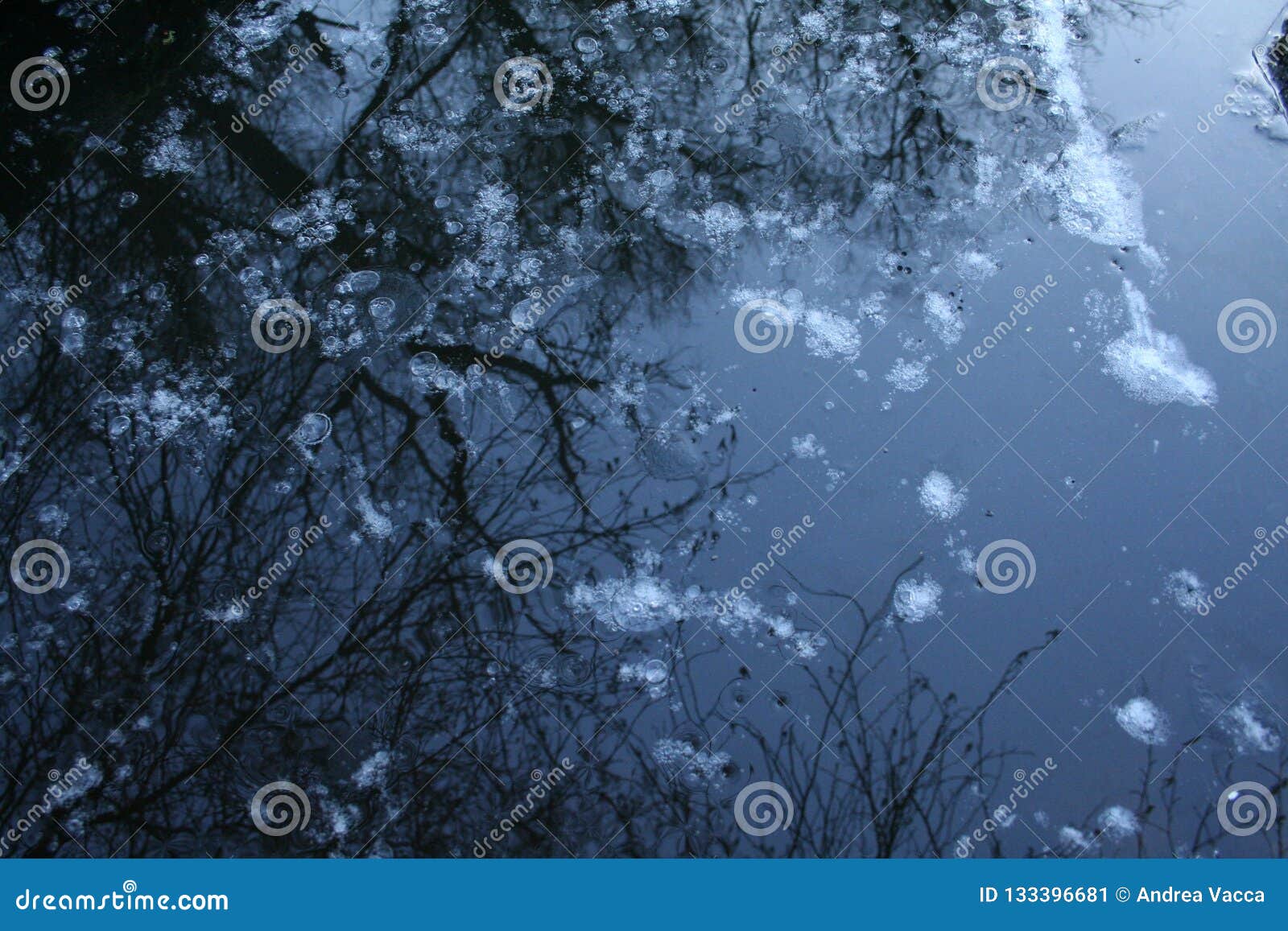Ice reflection stock image. Image of winter, reflection - 133396681