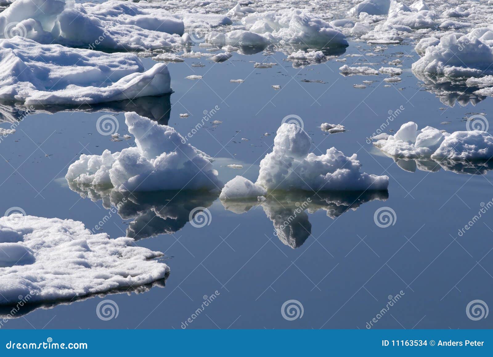 Ice and reflections stock photo. Image of melting, cold - 11163534