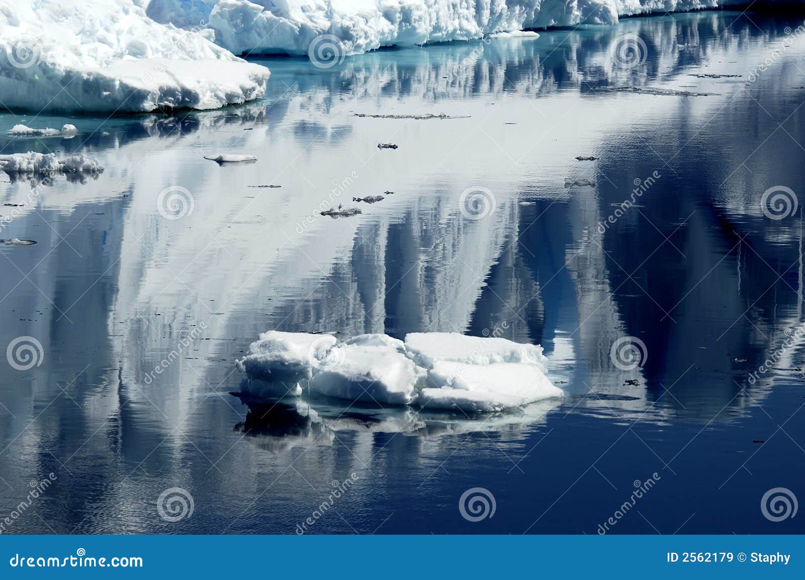 Ice reflections stock image. Image of christmas, change - 2562179
