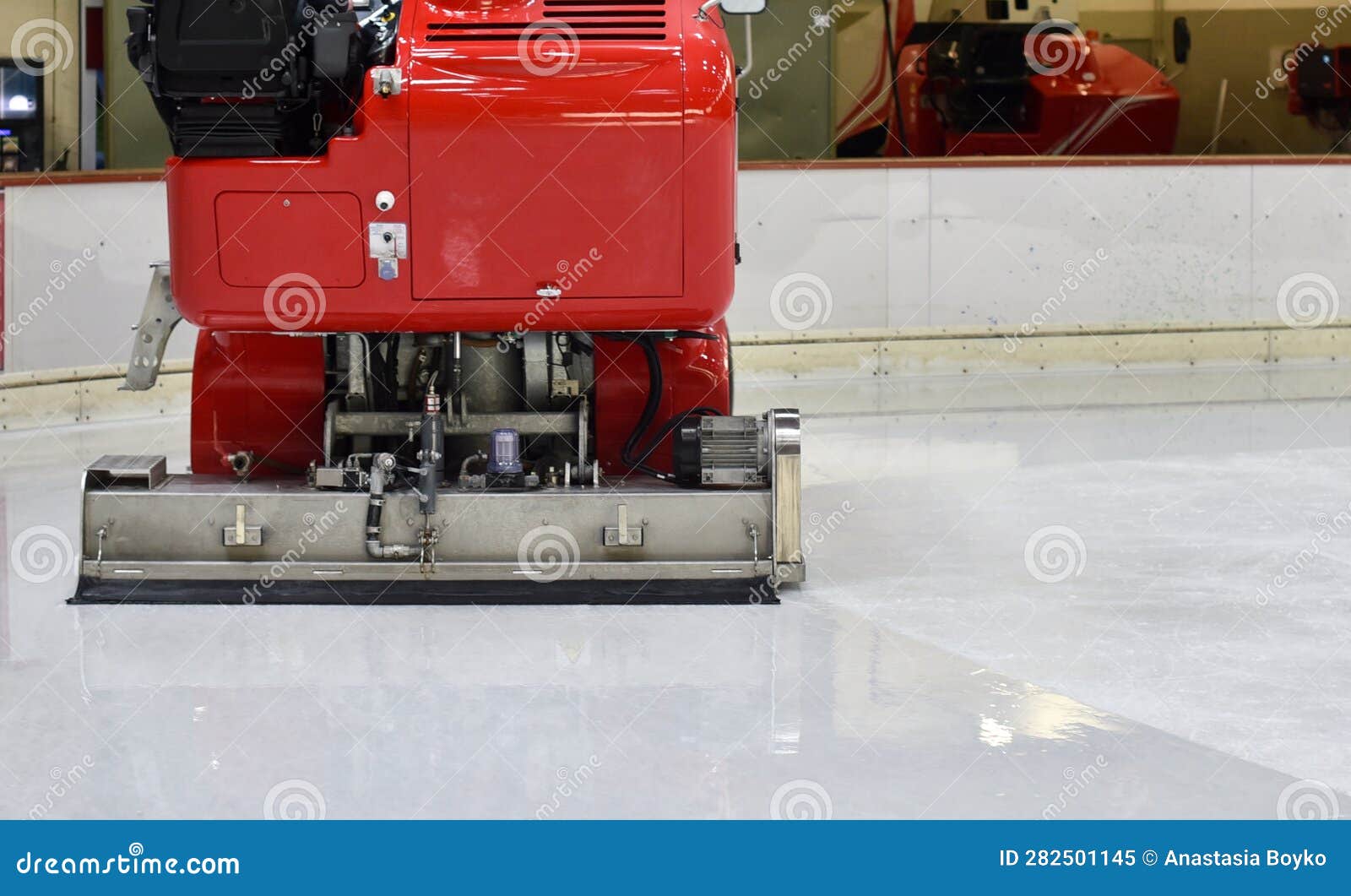 Ice Resurfacer Machine on Ice Rink Stock Image - Image of competition ...