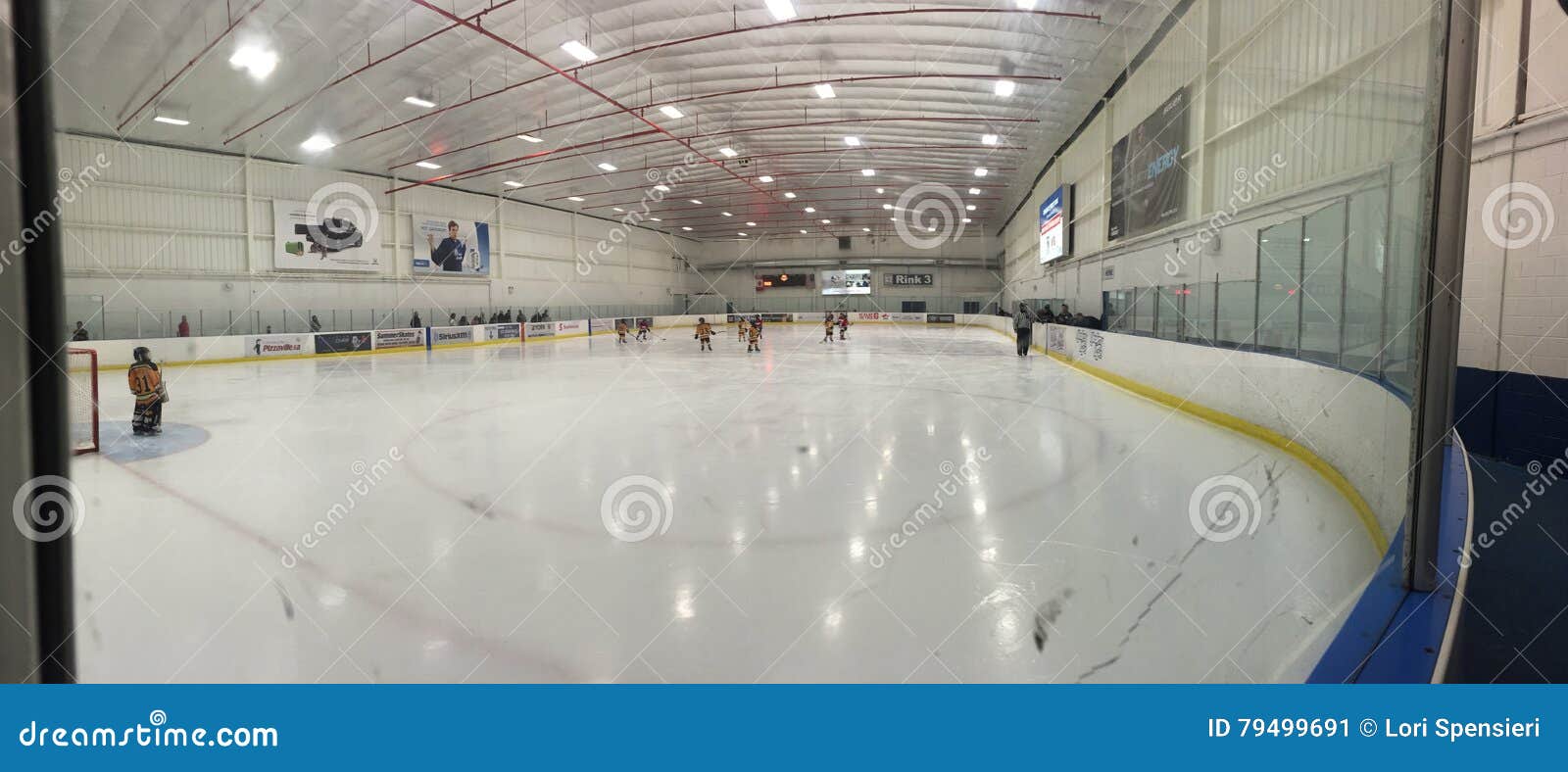 Ice rink arena panoramic editorial photo. Image of view - 79499691