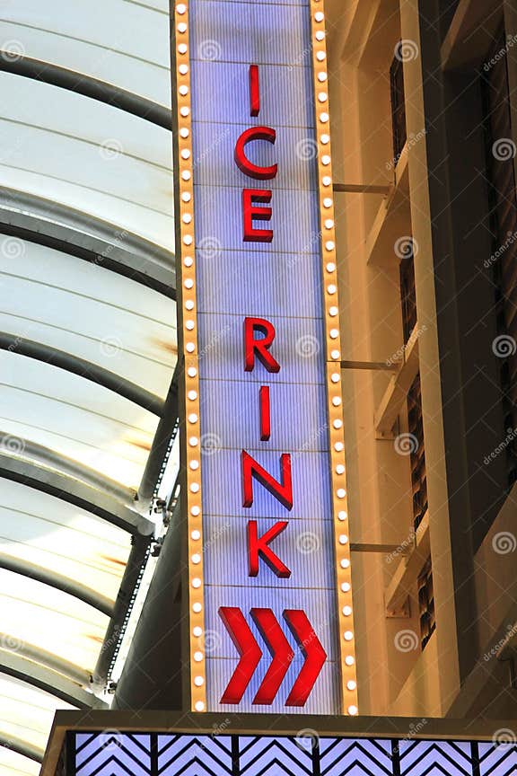 Ice rink sign stock image. Image of sports, skating, leisure - 44245865