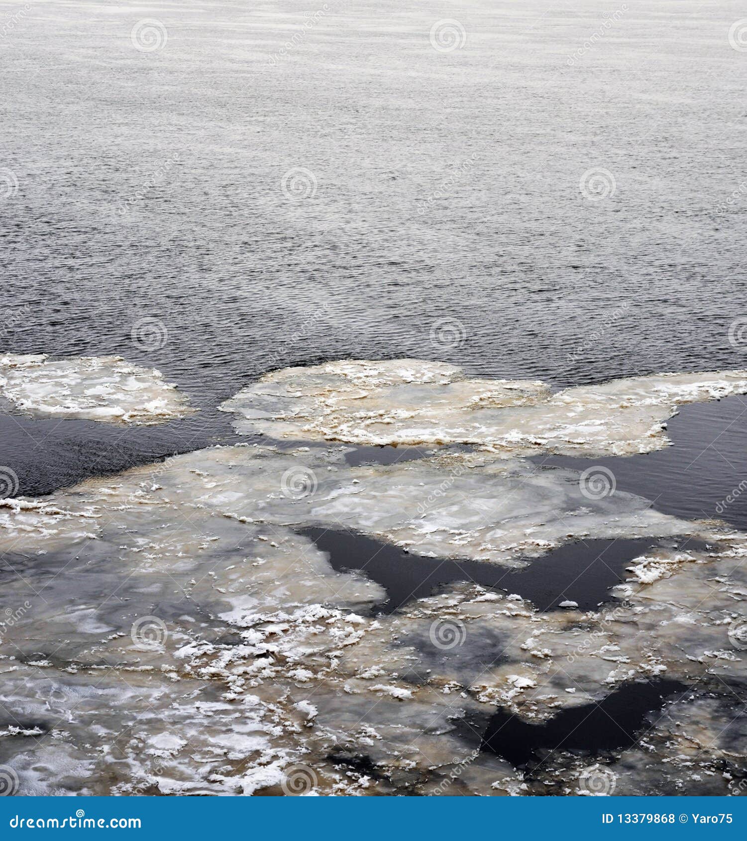 Ice on a river stock photo. Image of landscape, europe - 13379868