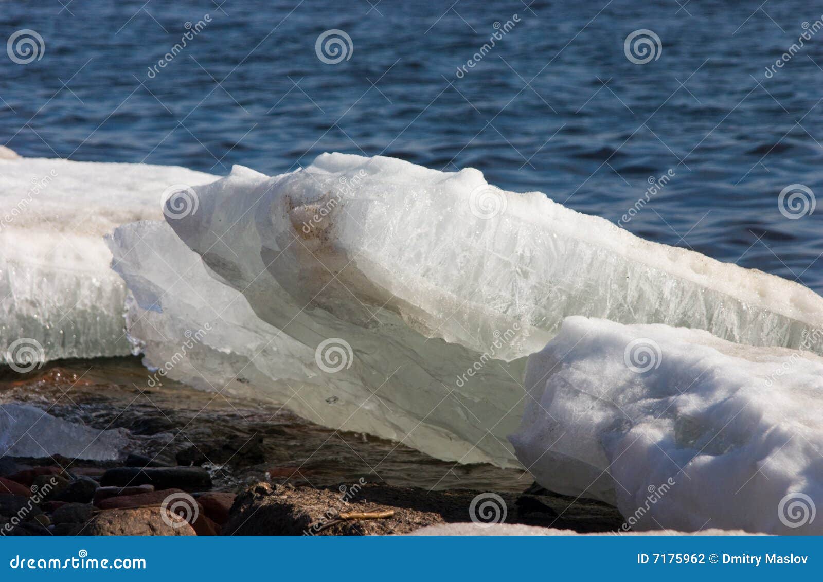 The Ice on the river stock photo. Image of nature, cold - 7175962