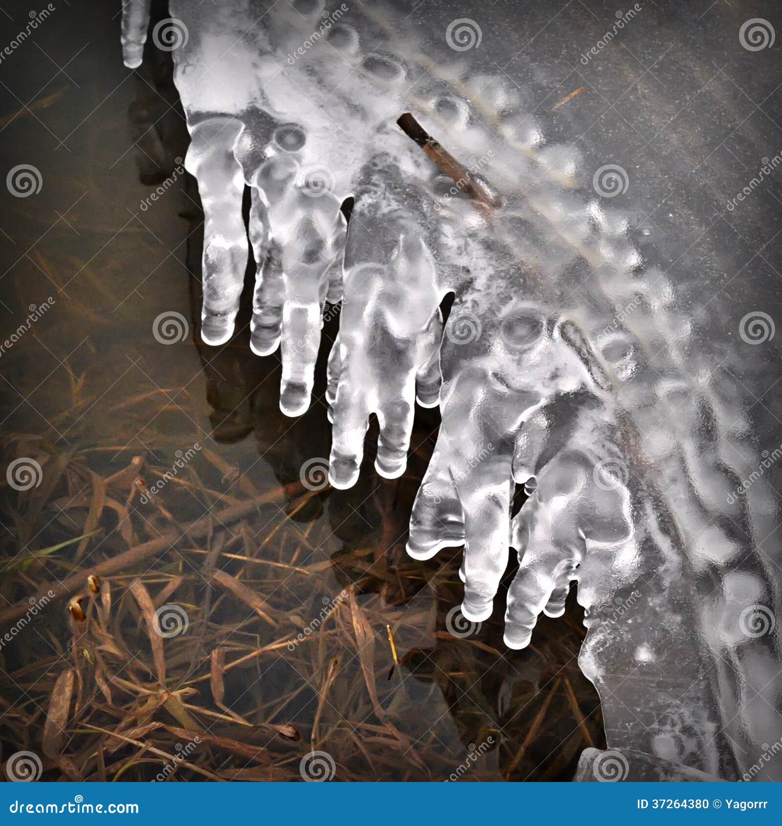 Ice on the river stock photo. Image of autumn, water - 37264380