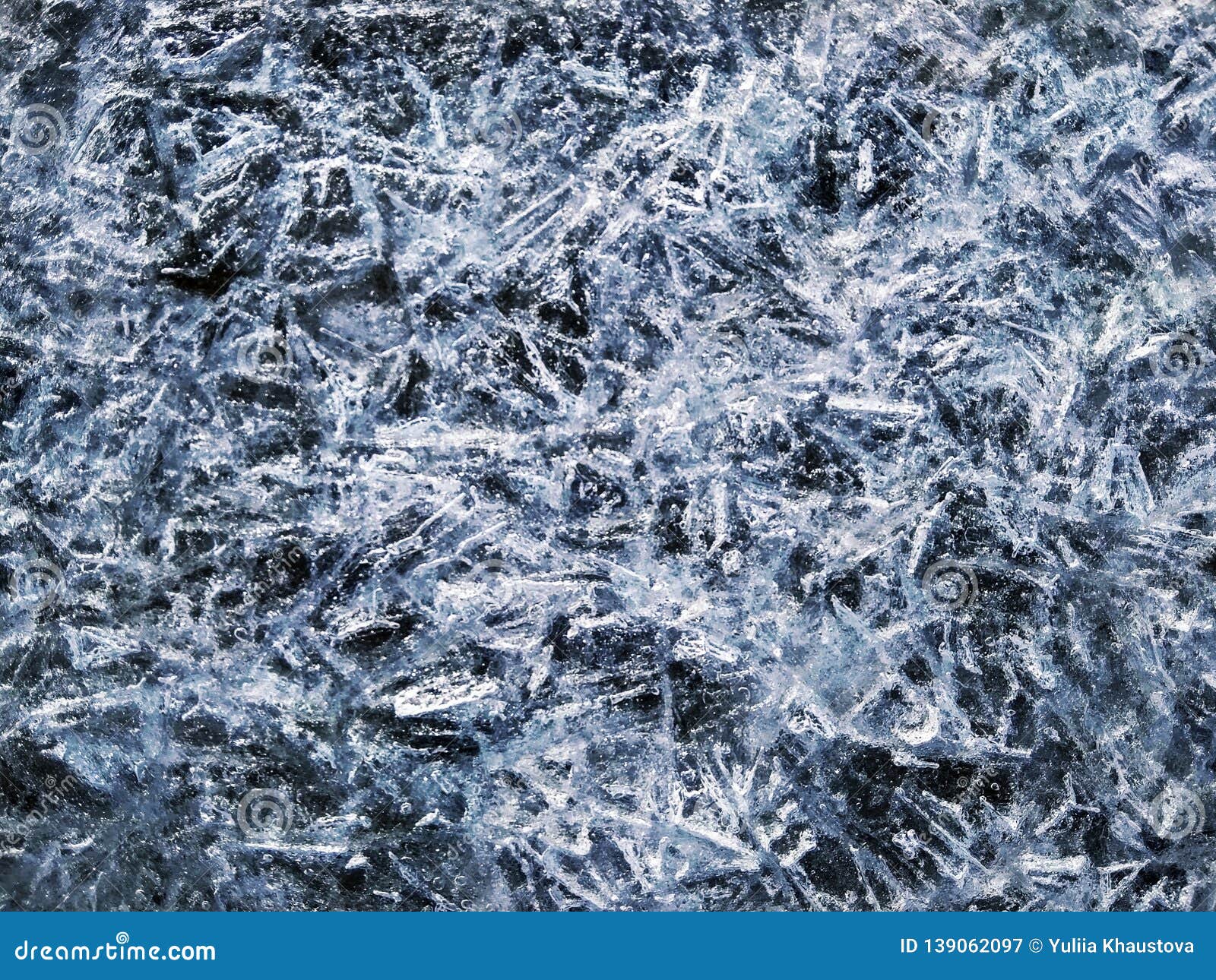 Ice on the River with Beautiful Patterns Stock Image - Image of ...