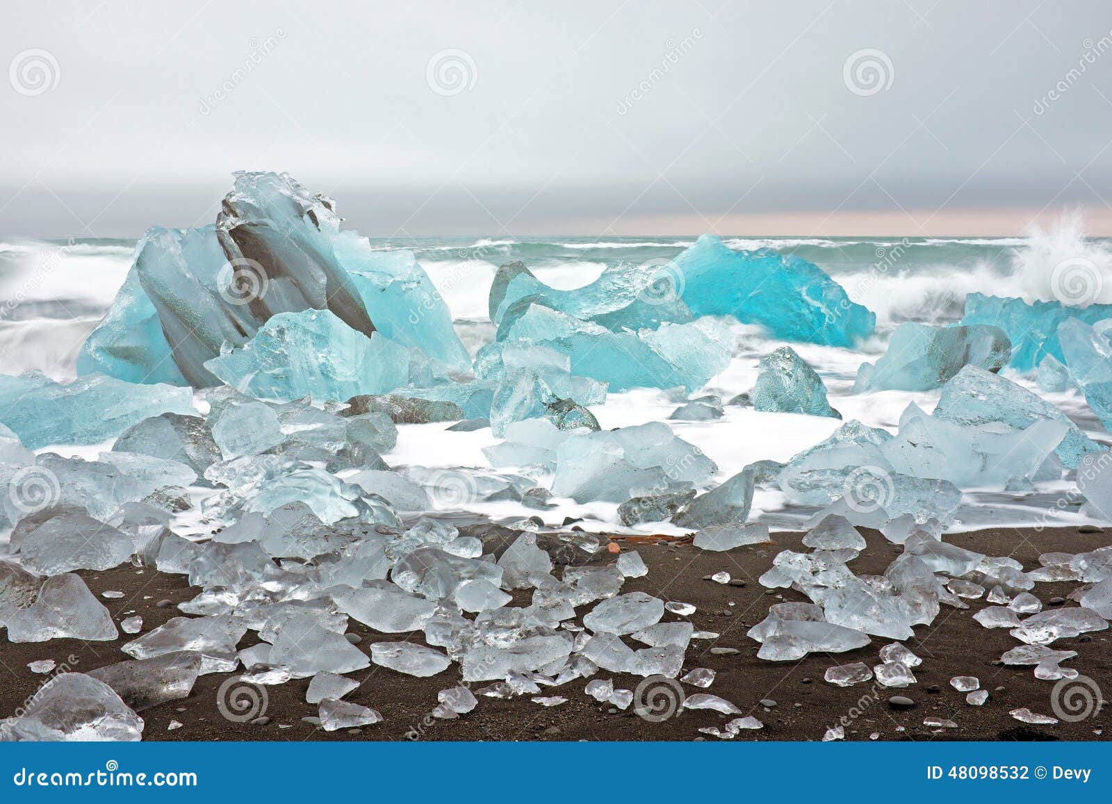 Ice rocks in Iceland stock photo. Image of mountain, cold - 48098532