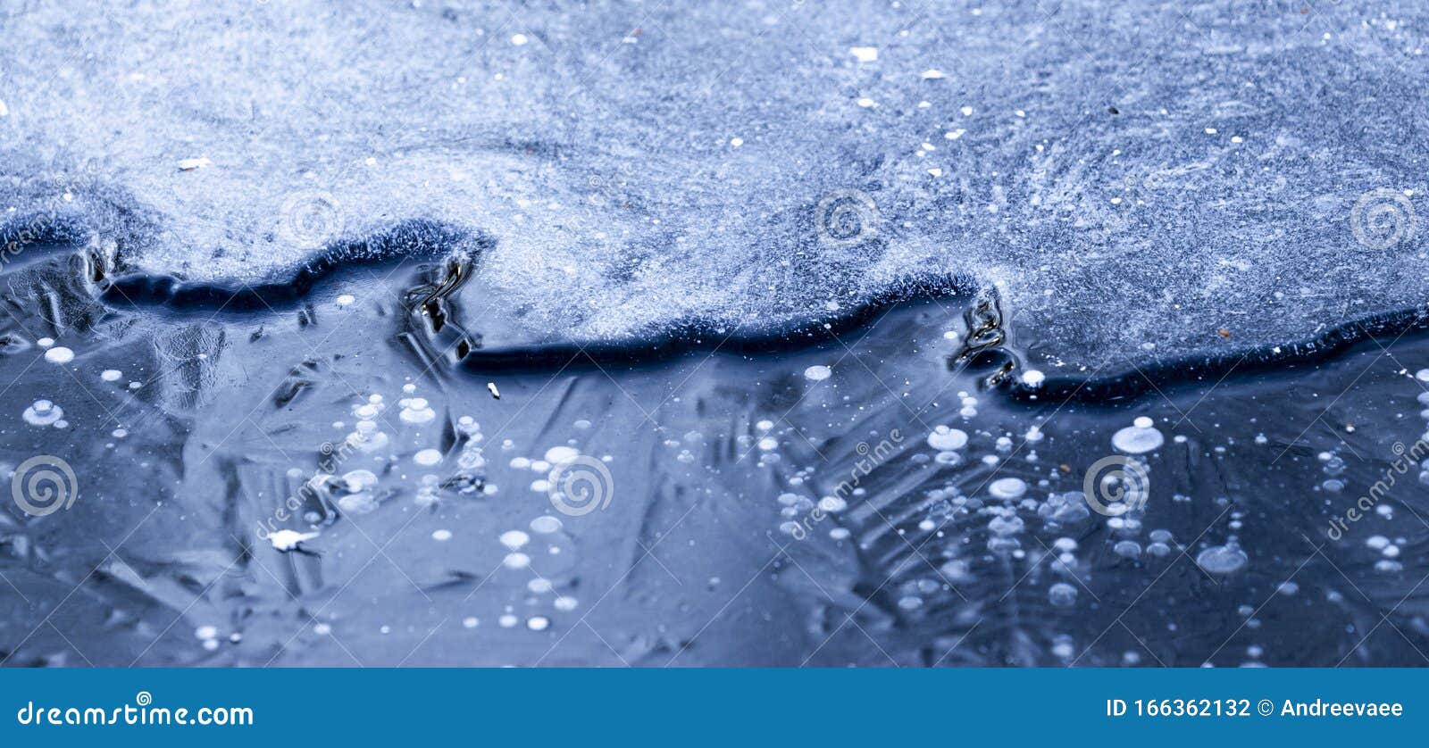 Ice rush on a frozen river stock photo. Image of aggregate - 166362132