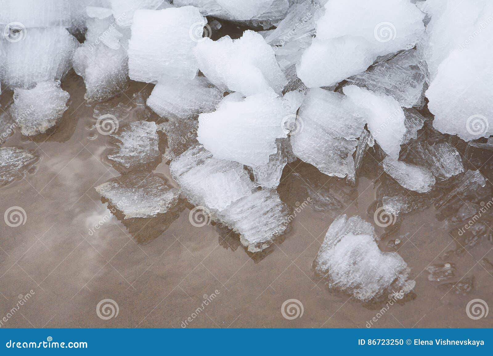 Ice and sand stock photo. Image of sand, climate, natural - 86723250