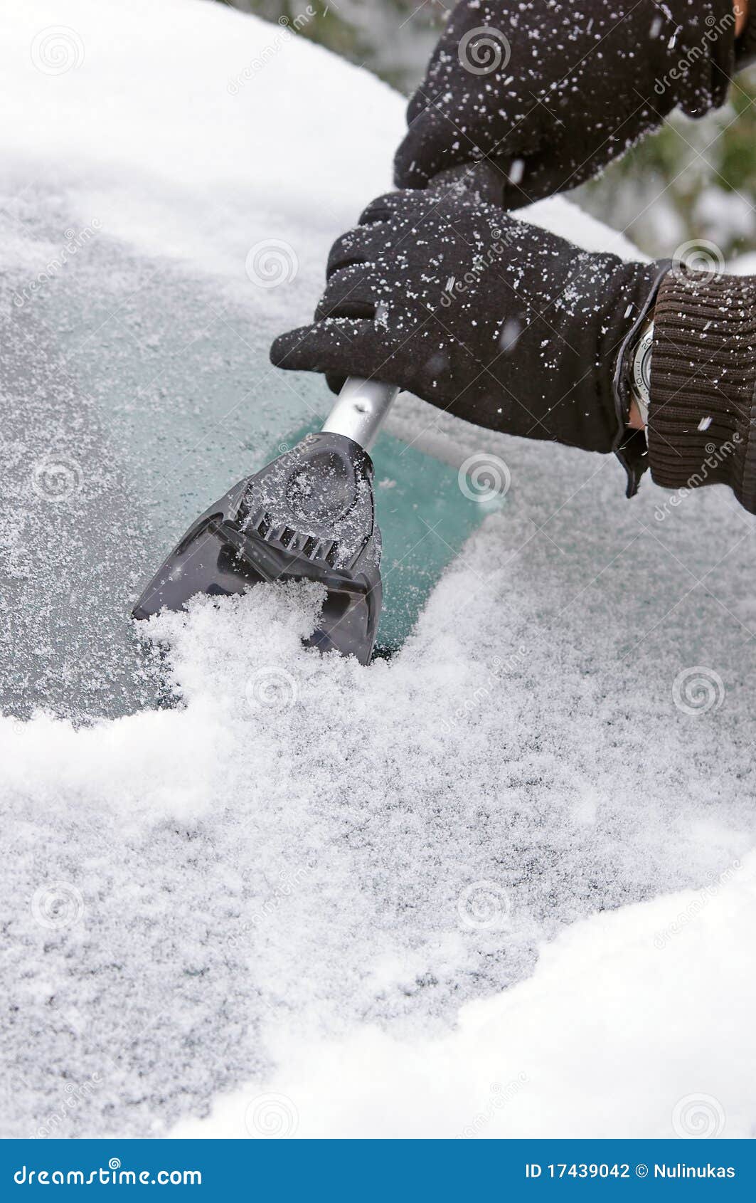 Ice scraping stock photo. Image of digging, storm, frozen - 17439042