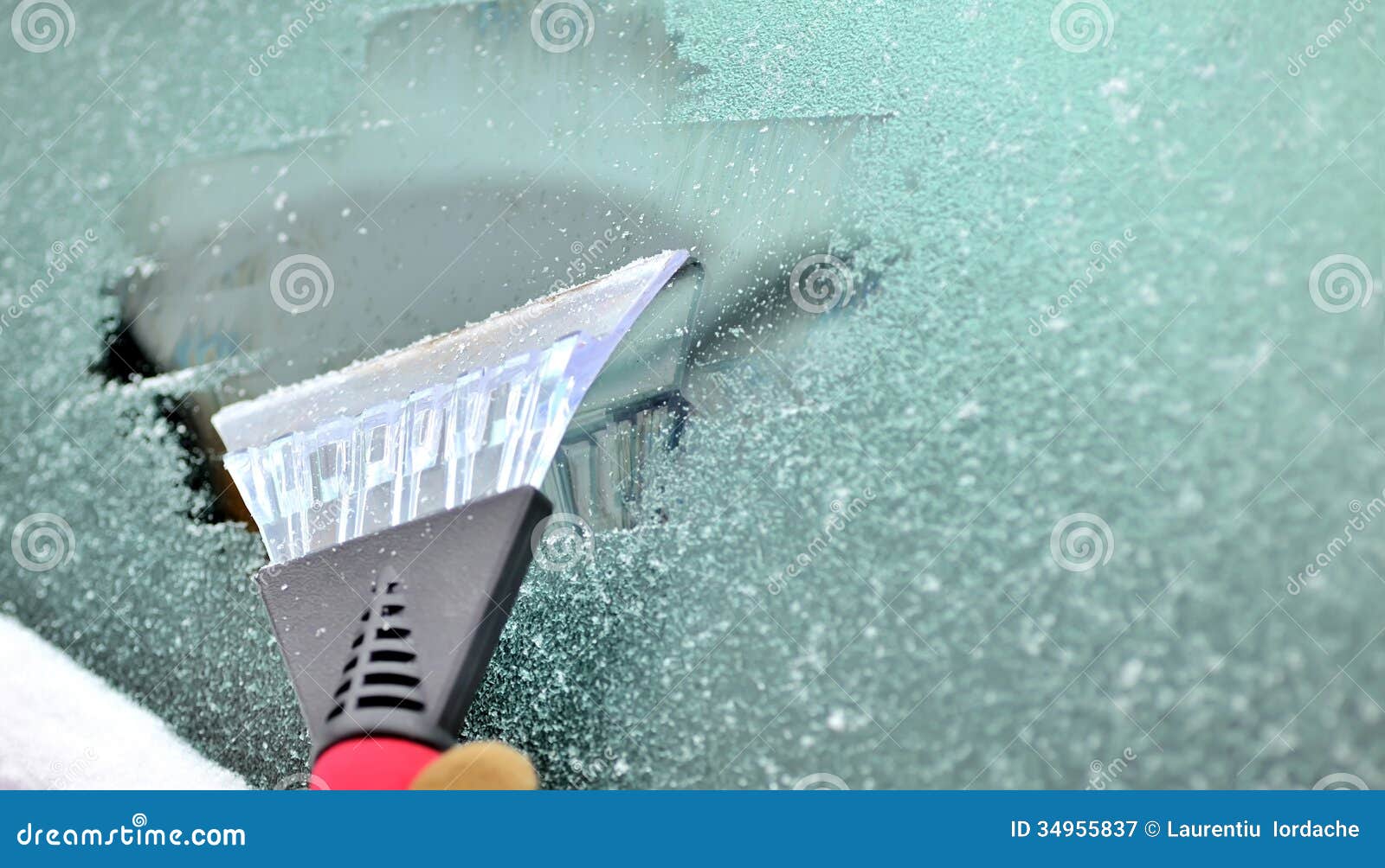Ice scraping stock image. Image of snow, snowflake, temperature - 34955837