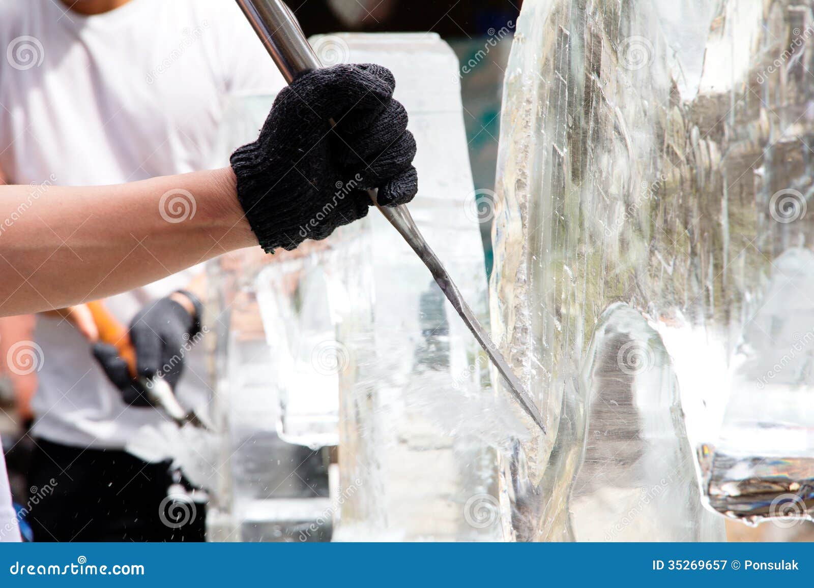 Ice Sculpting stock image. Image of expertise, sculptor - 35269657