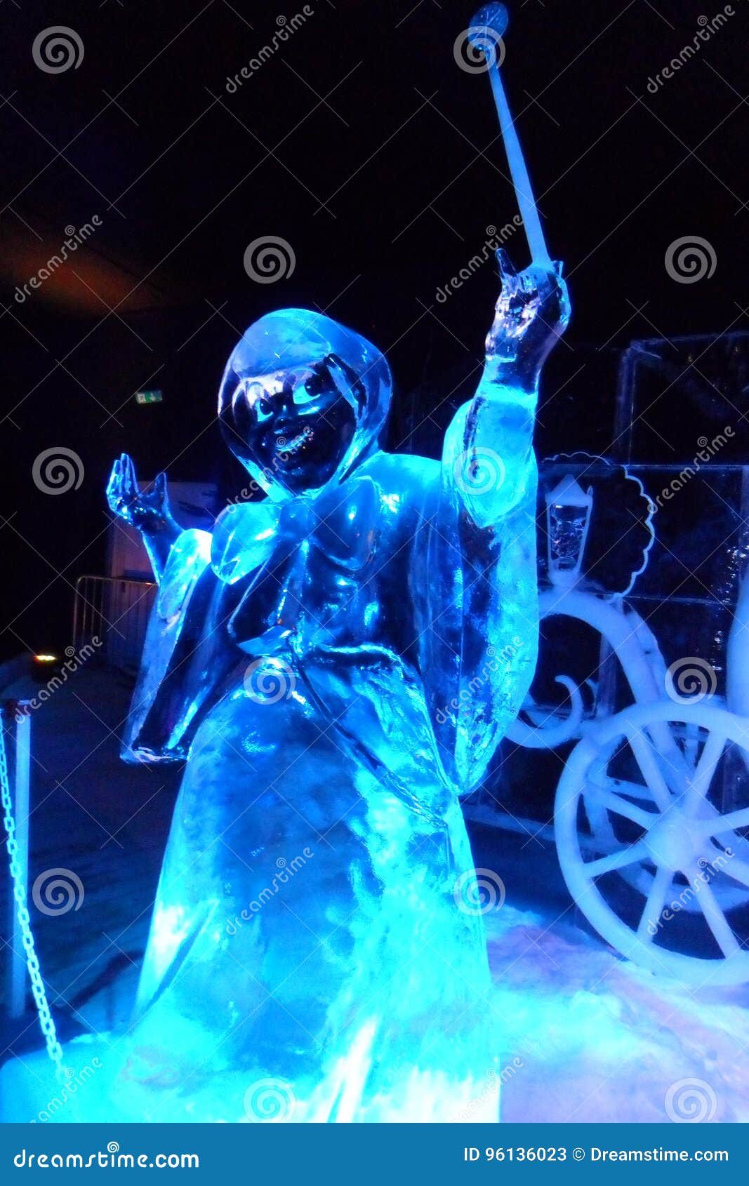 Ice Sculpture of Disney Cinderella Cartoon Editorial Stock Photo ...