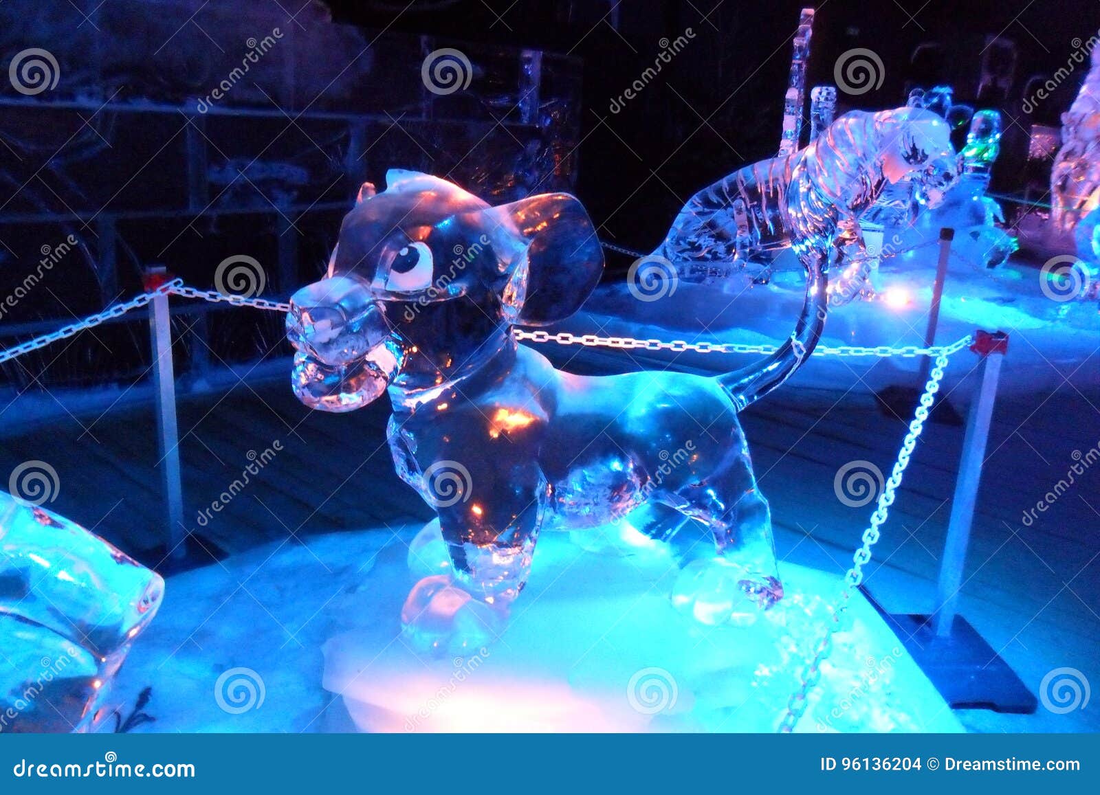 Ice Sculpture of Disney the Jungle Book Cartoon Editorial Stock Image ...
