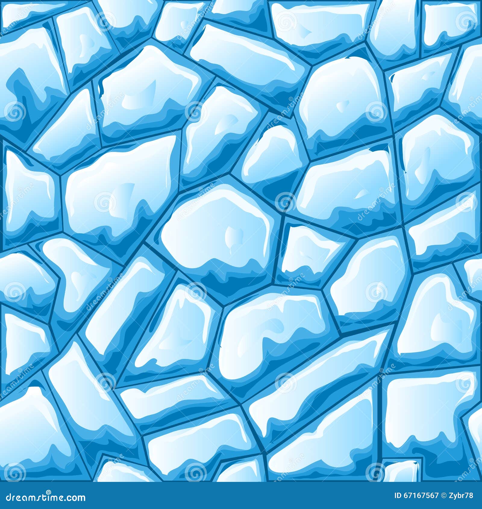 Ice seamless pattern stock vector. Illustration of blue - 67167567