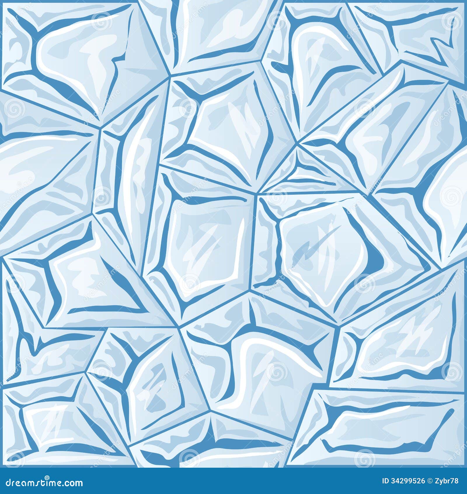 Ice seamless pattern stock vector. Illustration of pattern - 34299526